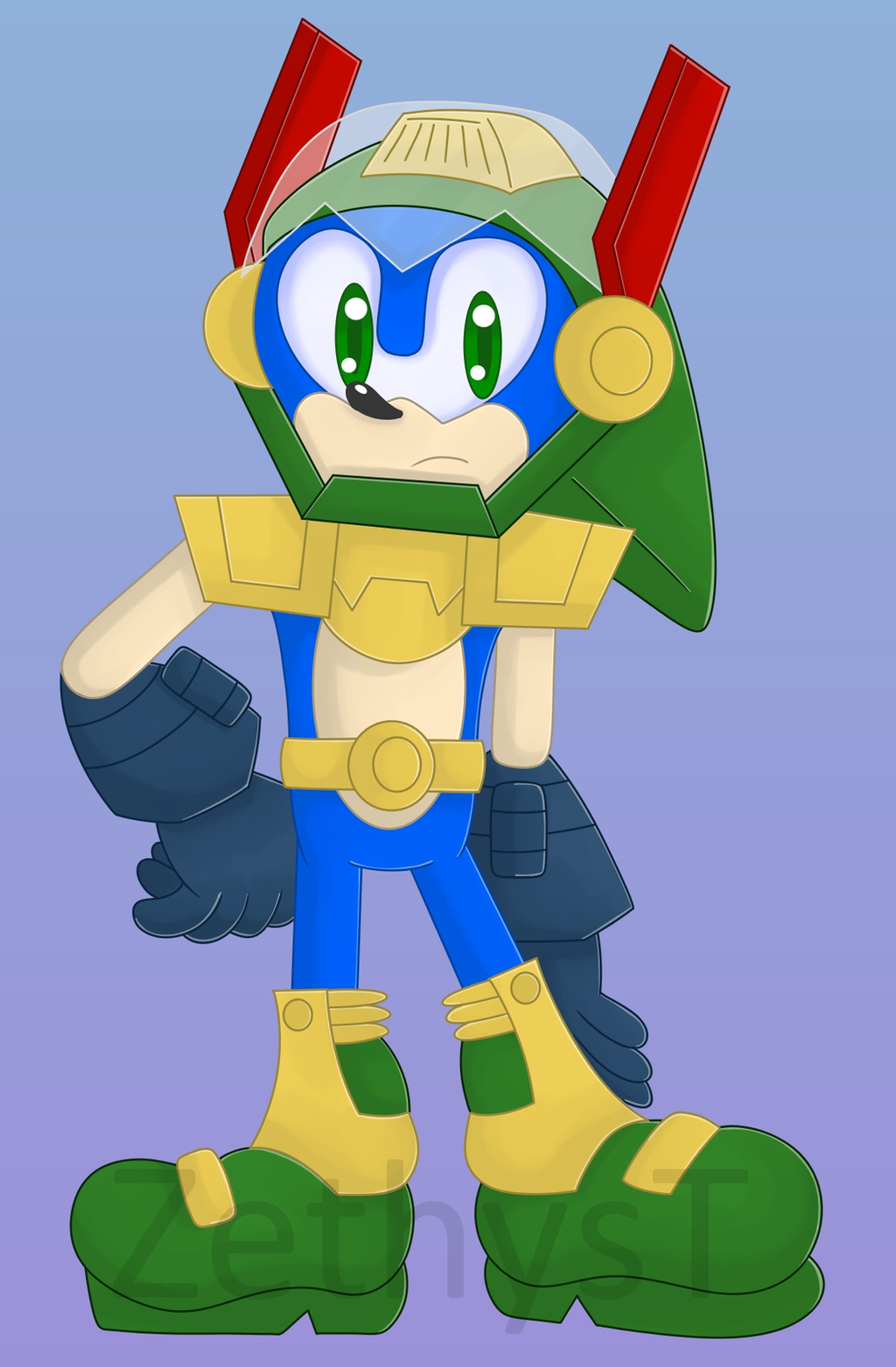 Zonic The Zone Cop by hker021