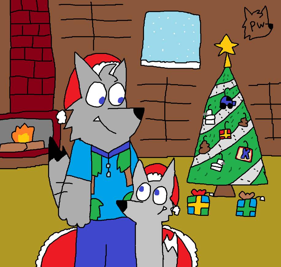 A father and Son Holiday by PizzaWolf