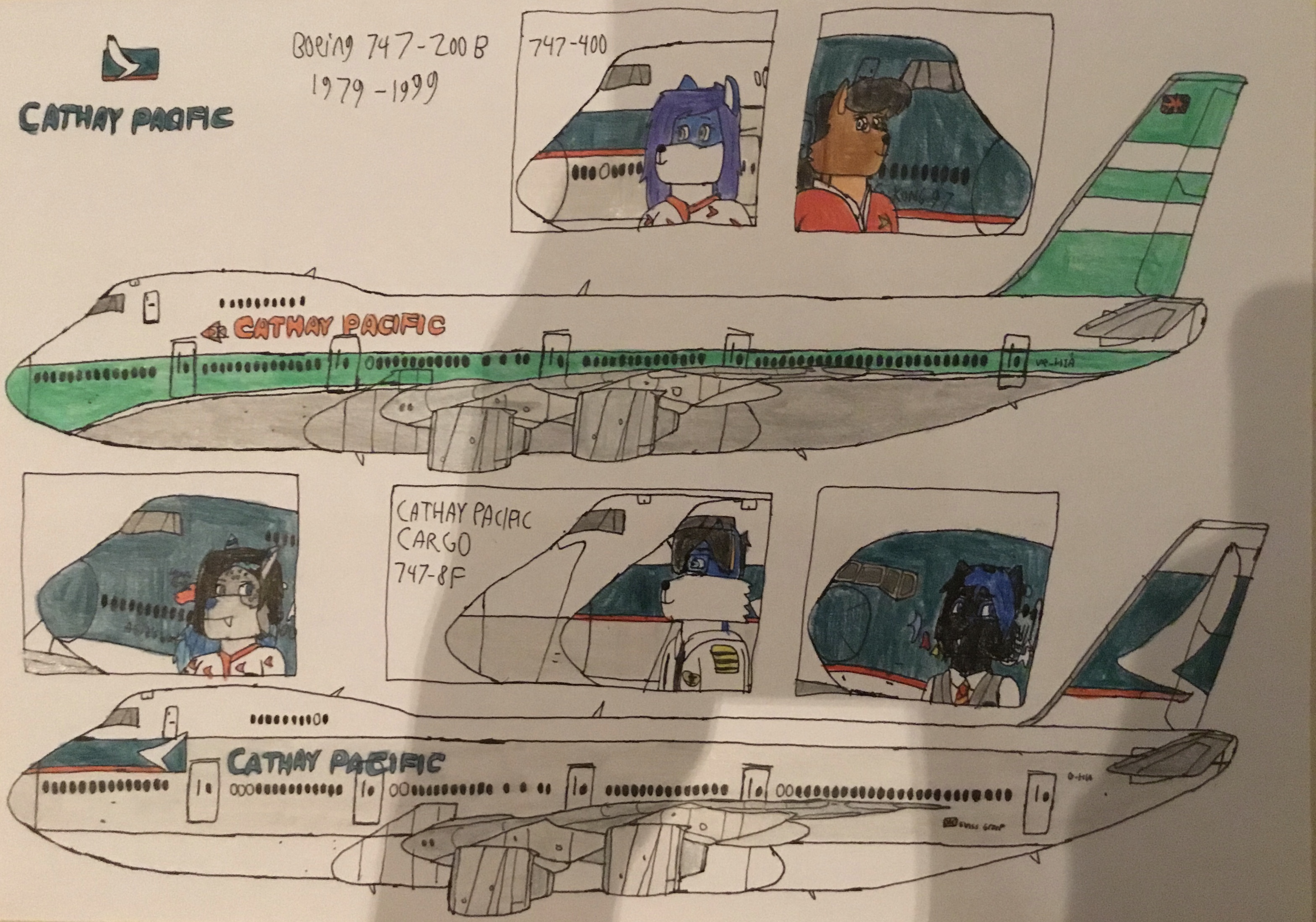 History of Cathay Pacific 747 1/3 by WerewolfVincent