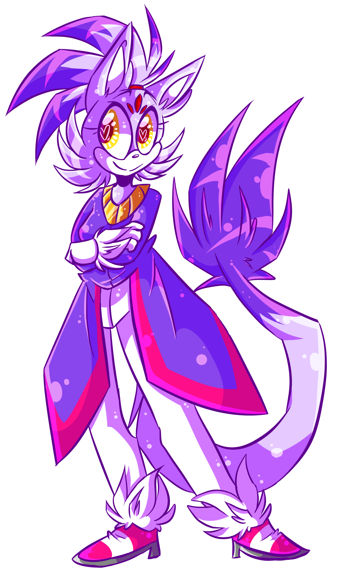 Purple kitty by GlitchBunny