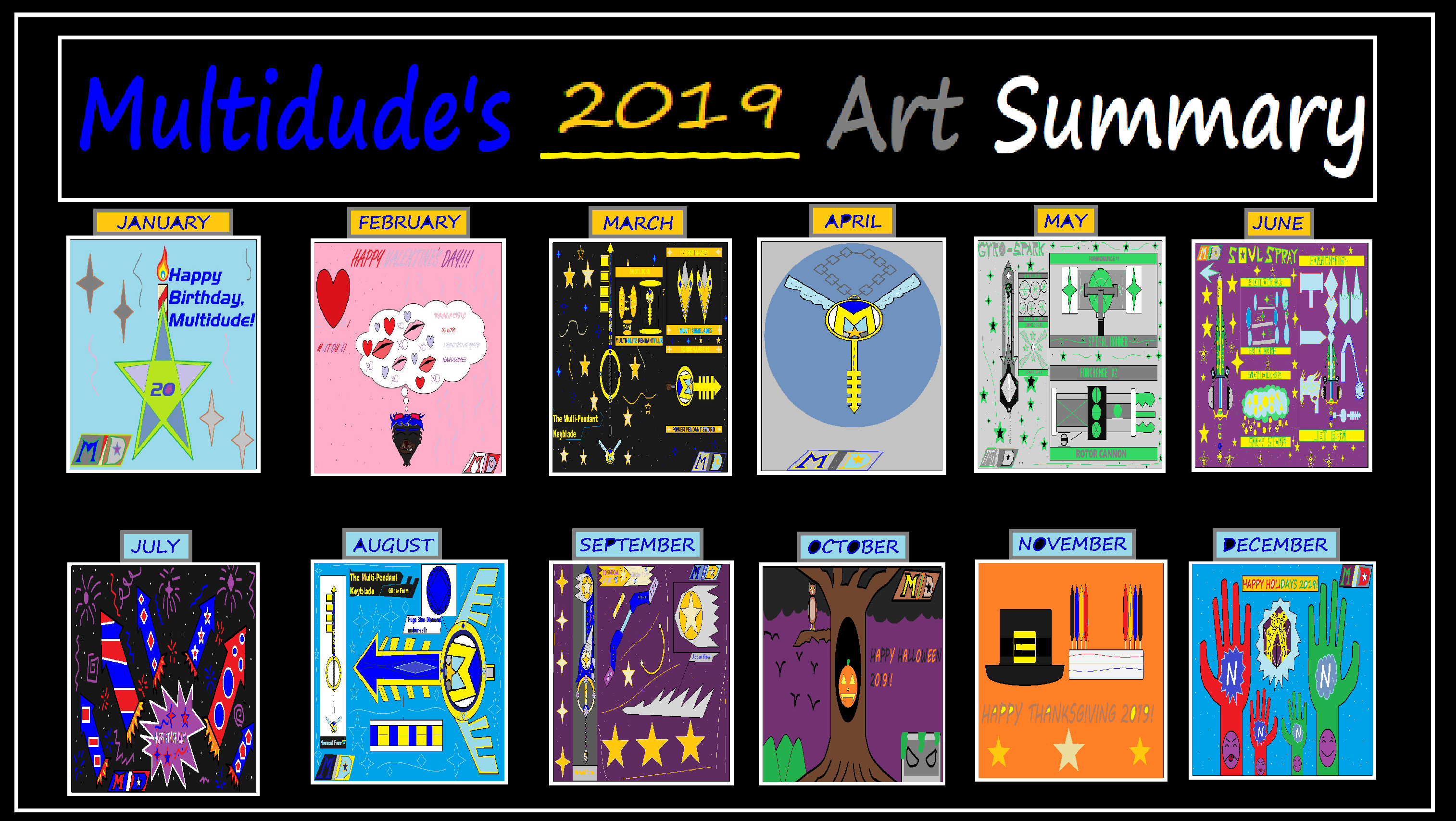 Multidude's Art Summary 2019 by Multiman18