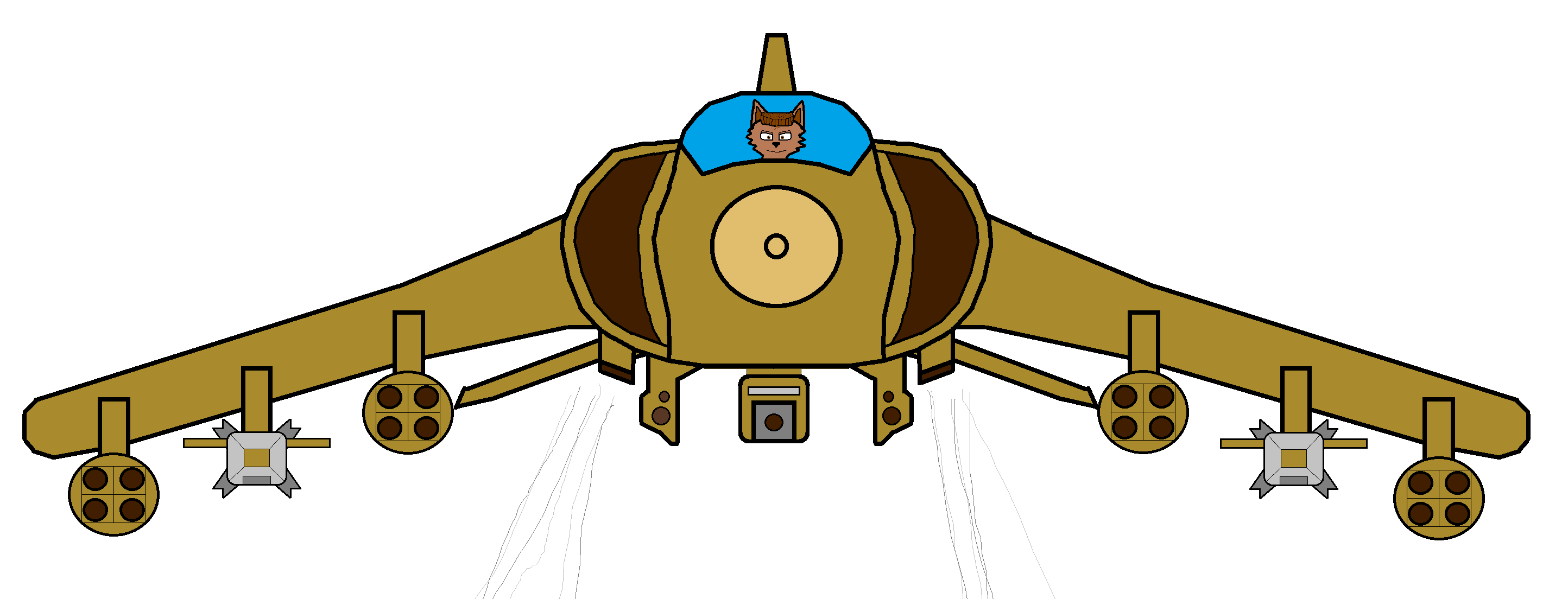 Golden Harrier Jet by SilverSportcar