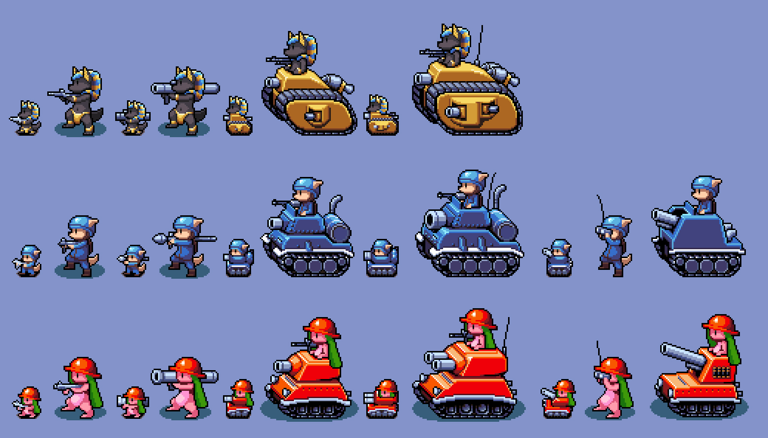 RG Wars - Rought Sprites by ern