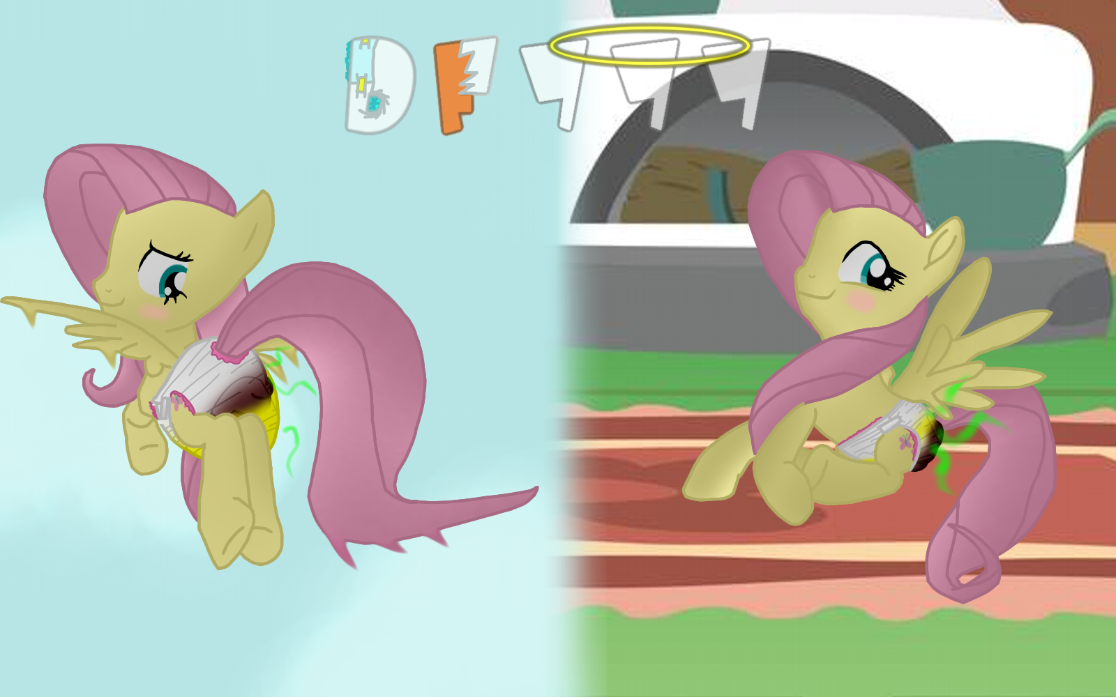 Diapified Fluttershy by DiaperFox777 Diapified Fluttershy by DiaperFox777
