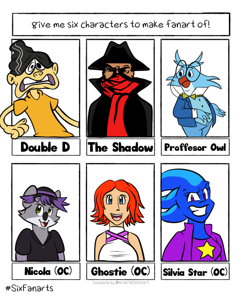 Six Fanarts Twitter by SamuraiCanine