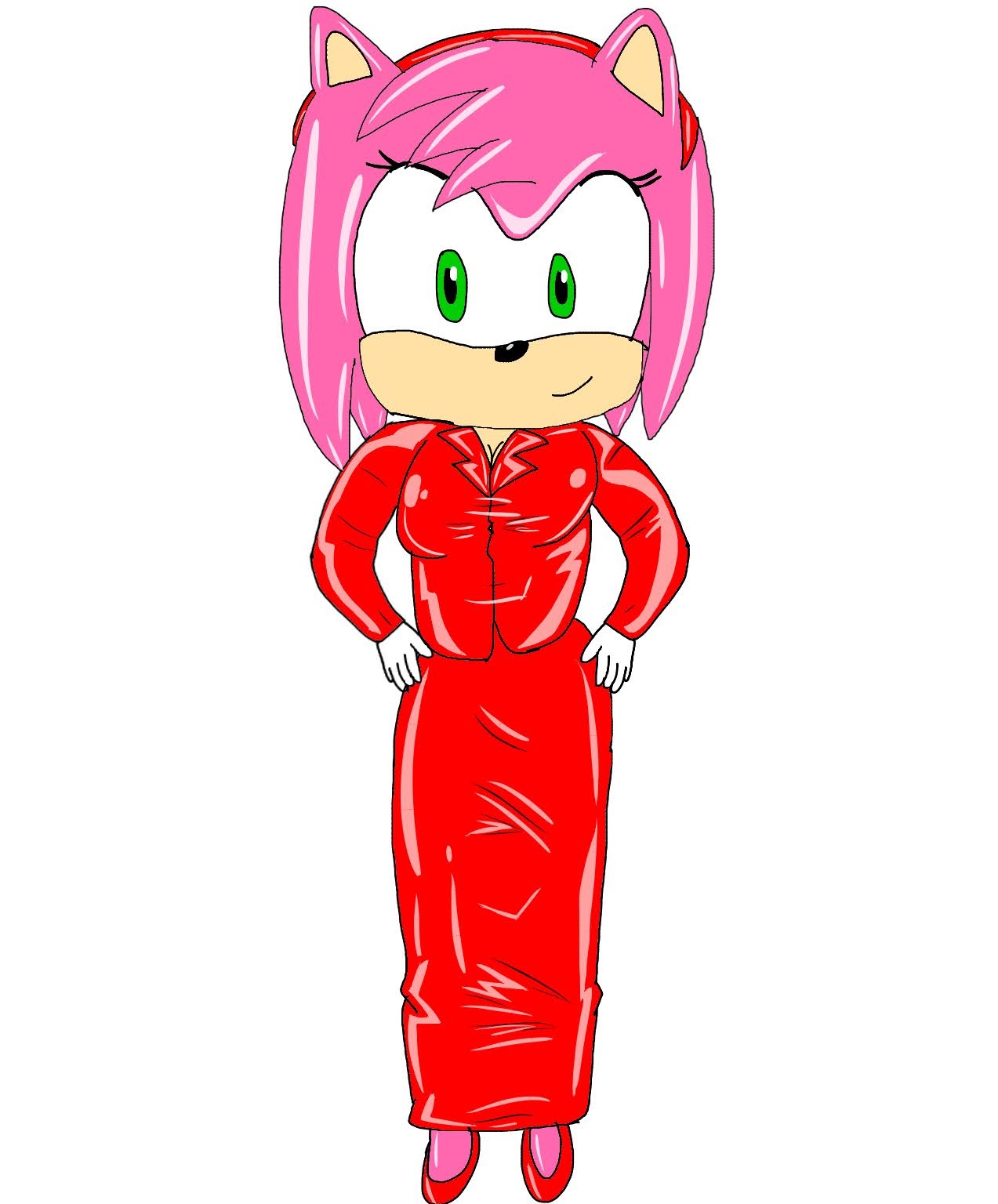 Latex Business Amy Rose by RubberLappy