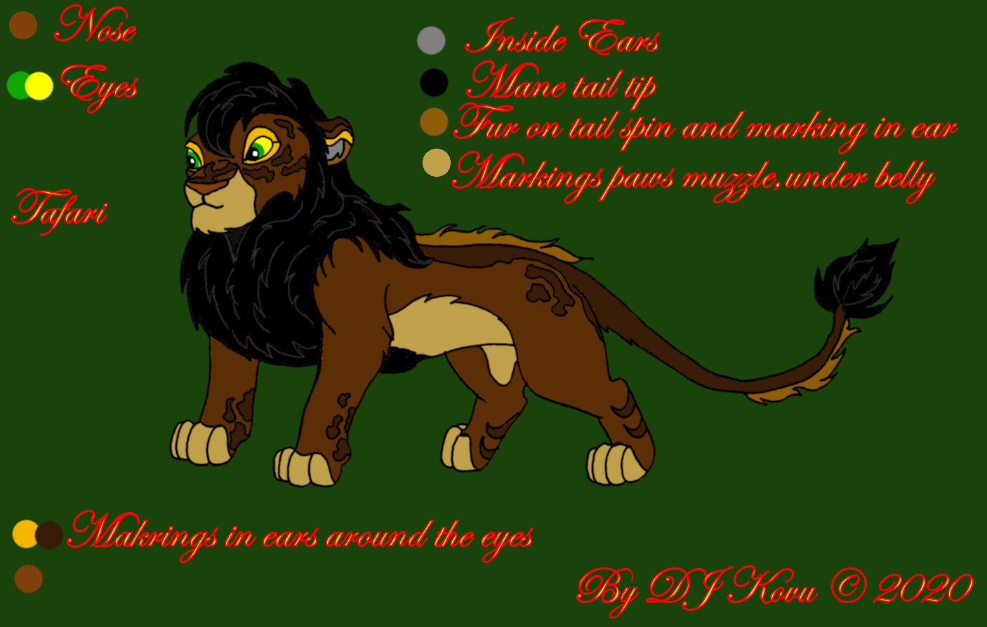 Fursona Tafari by WhiteWolfWing