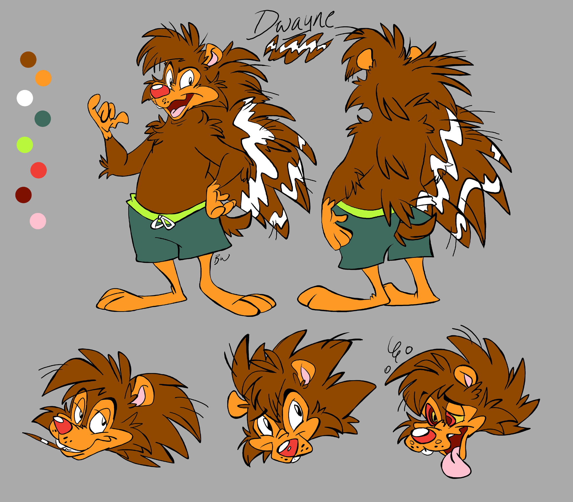 Dwayne ref sheet by Foxlover91