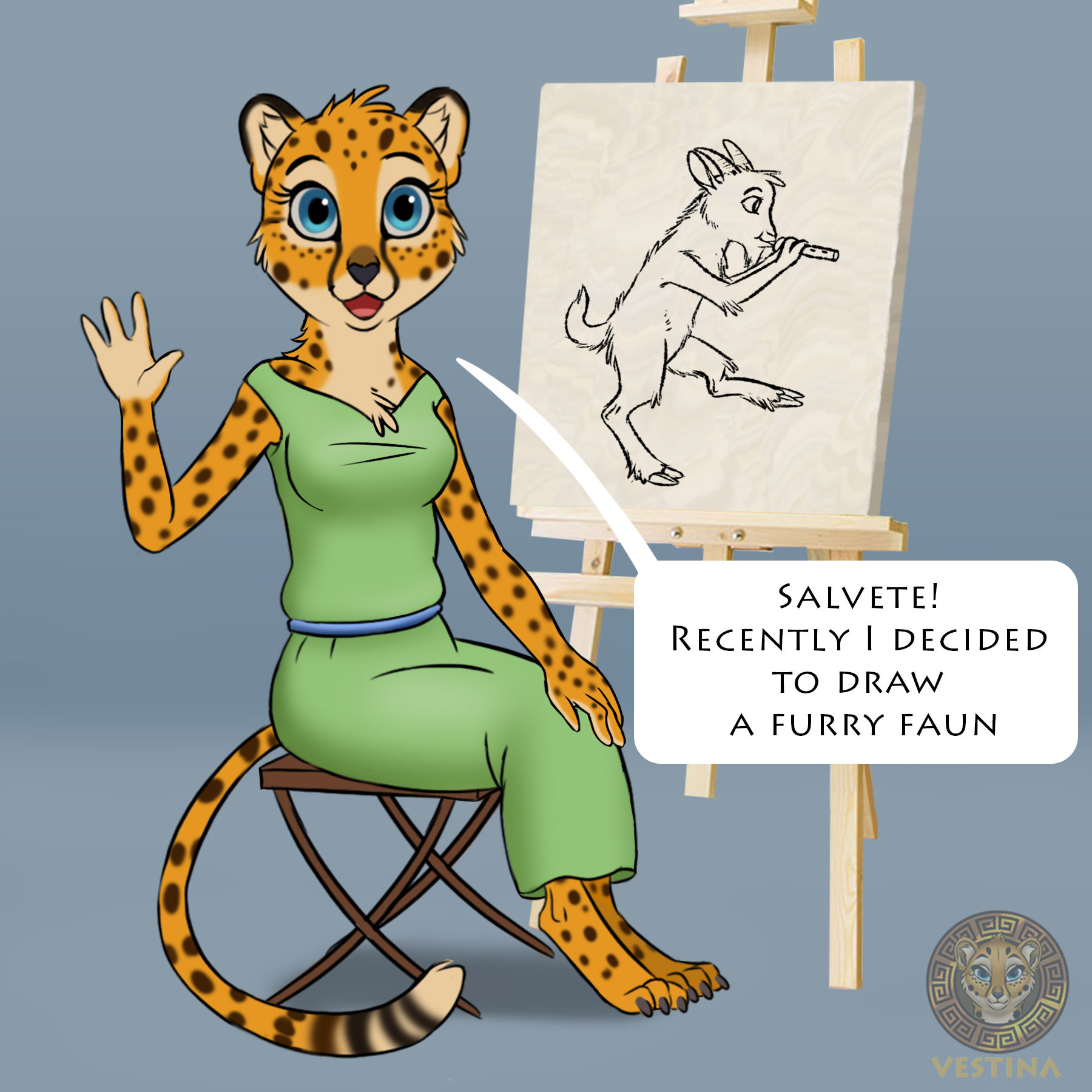 Furry Faun By Vestina 6606
