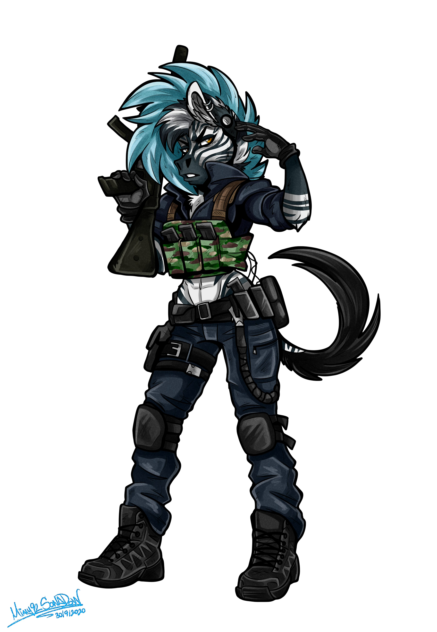 Zoey The Zebra by SonicFoxhound