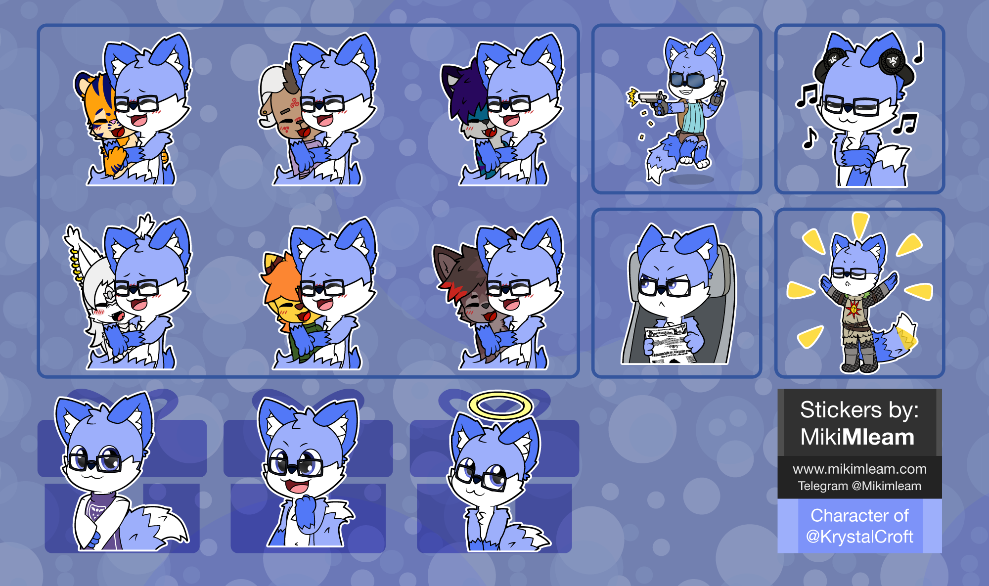 Sticker pack Krystal (Set 2) by MikiMleam