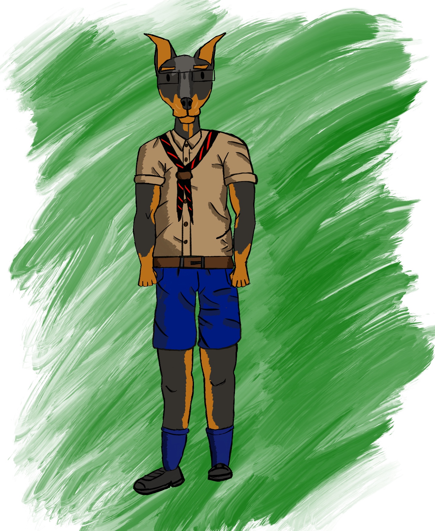 Scout Dog by benjicartart