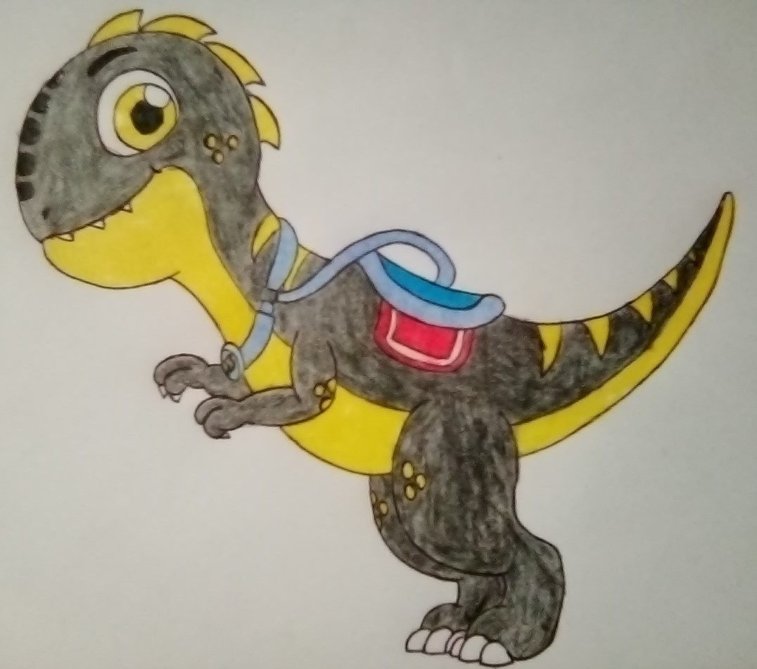 Velociraptor Steed by BlazeHeartPanther