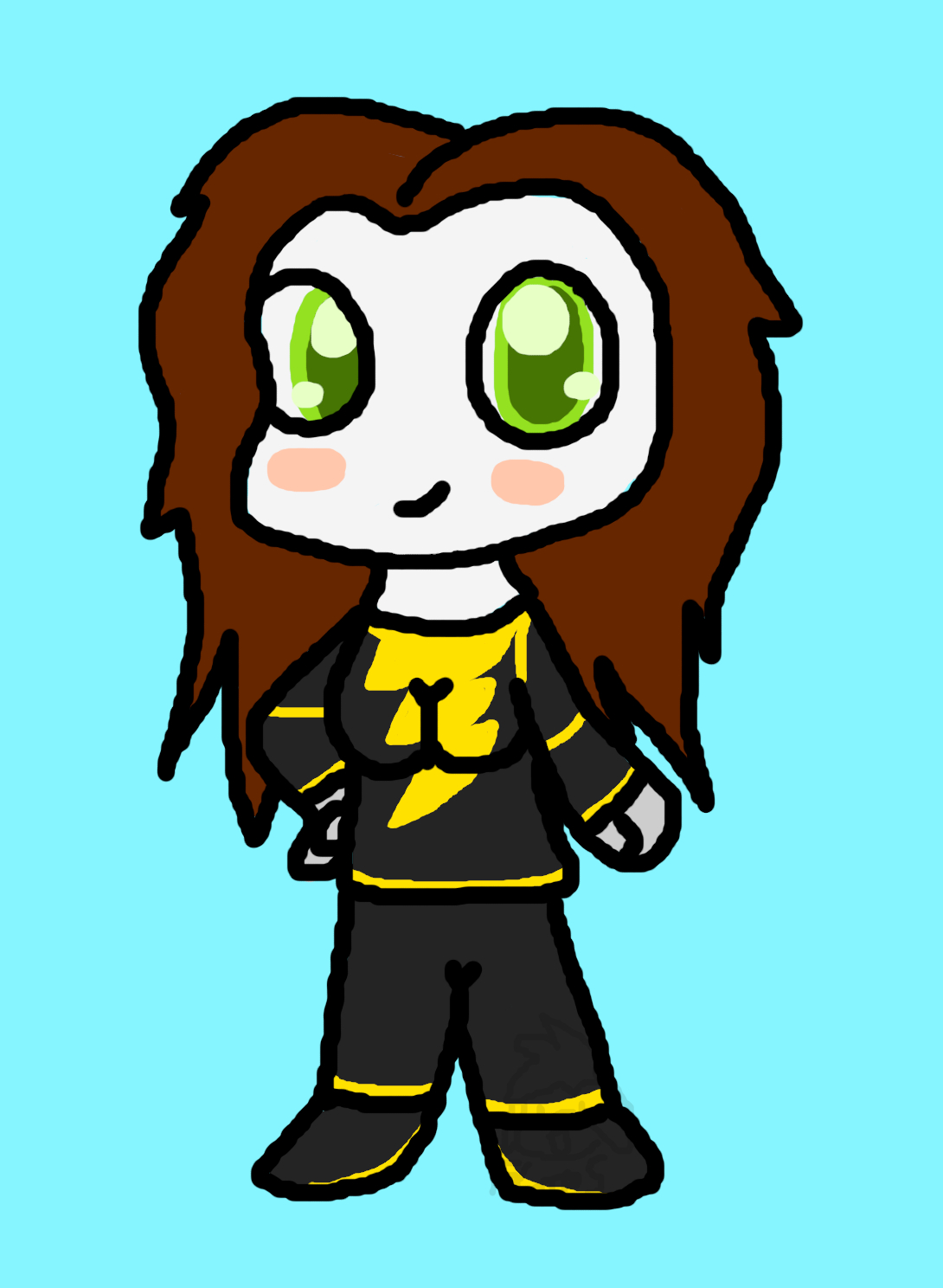 white lady black suit oc req by FloppyPony
