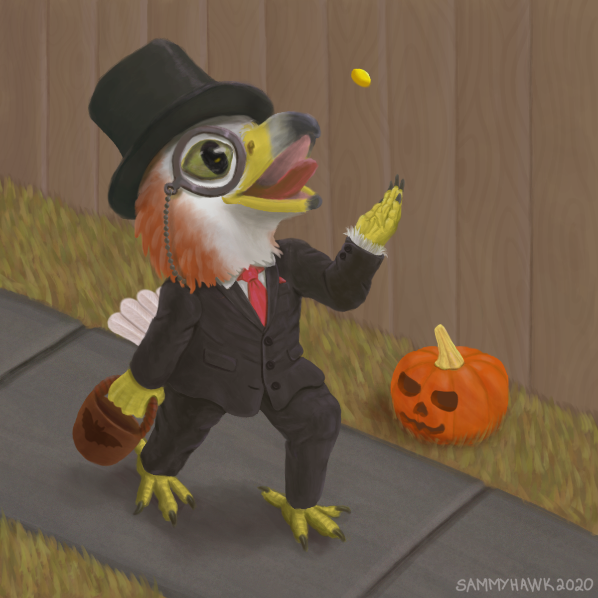 No tricks just treats by sammyhawkOvO