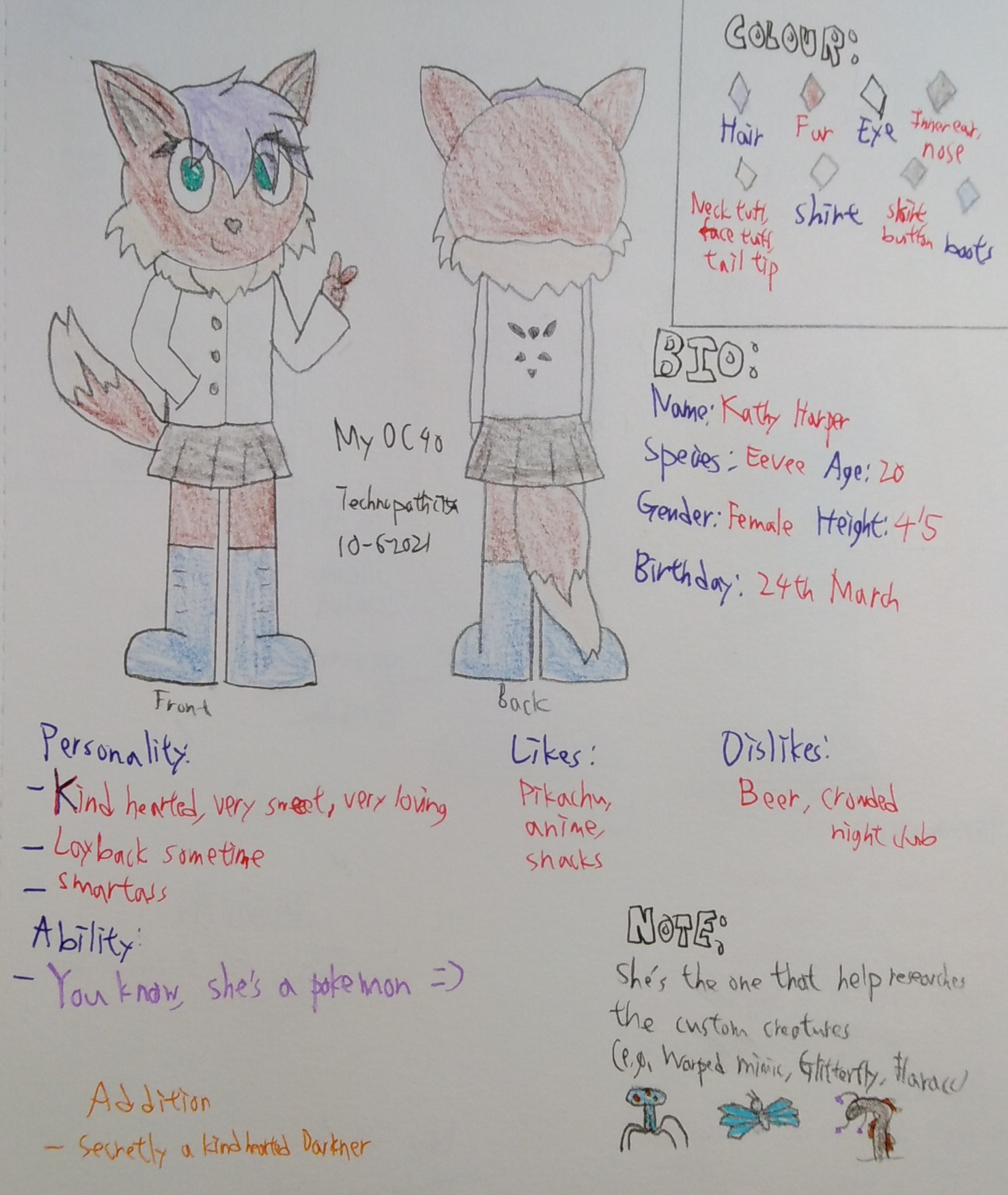 New character: Kathy Harper by Netherkitty