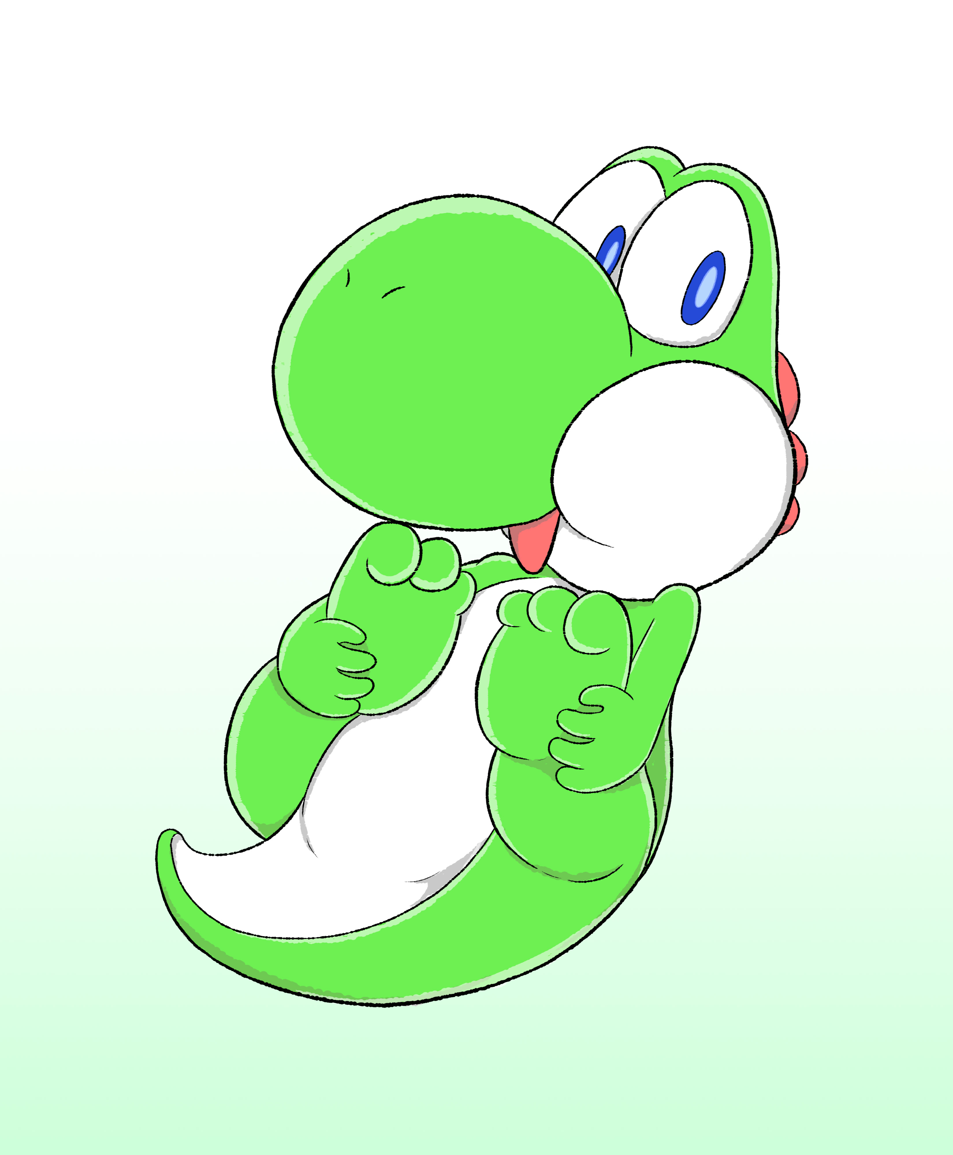 Yoshi Feet Show Off by Gnartastic