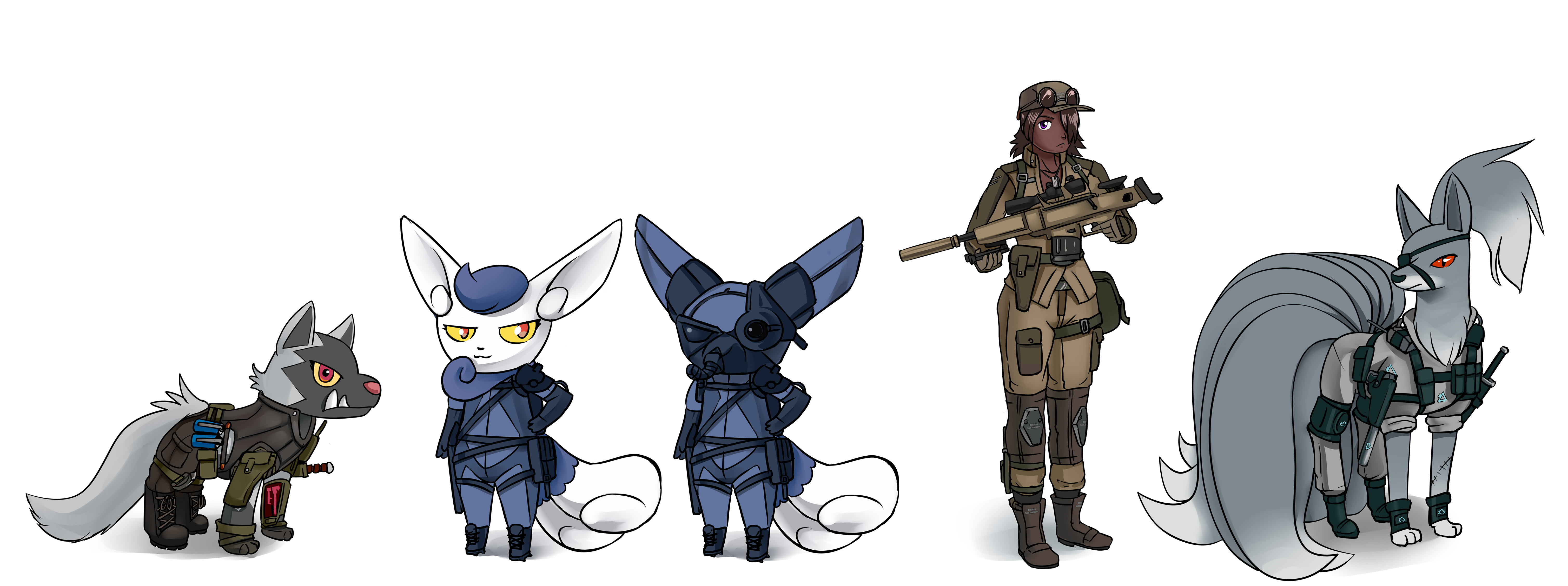 Pokemon Squad by AryaJaeger