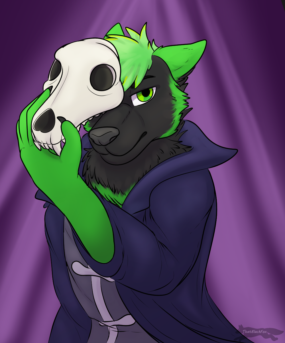 Skull Face by ThatBlackFox