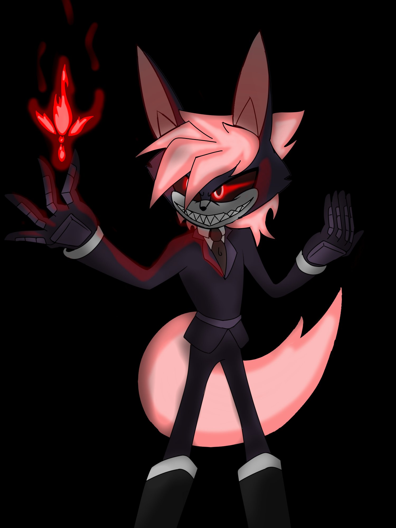 Alex the wolf demon by ZeroTheWolfOmega