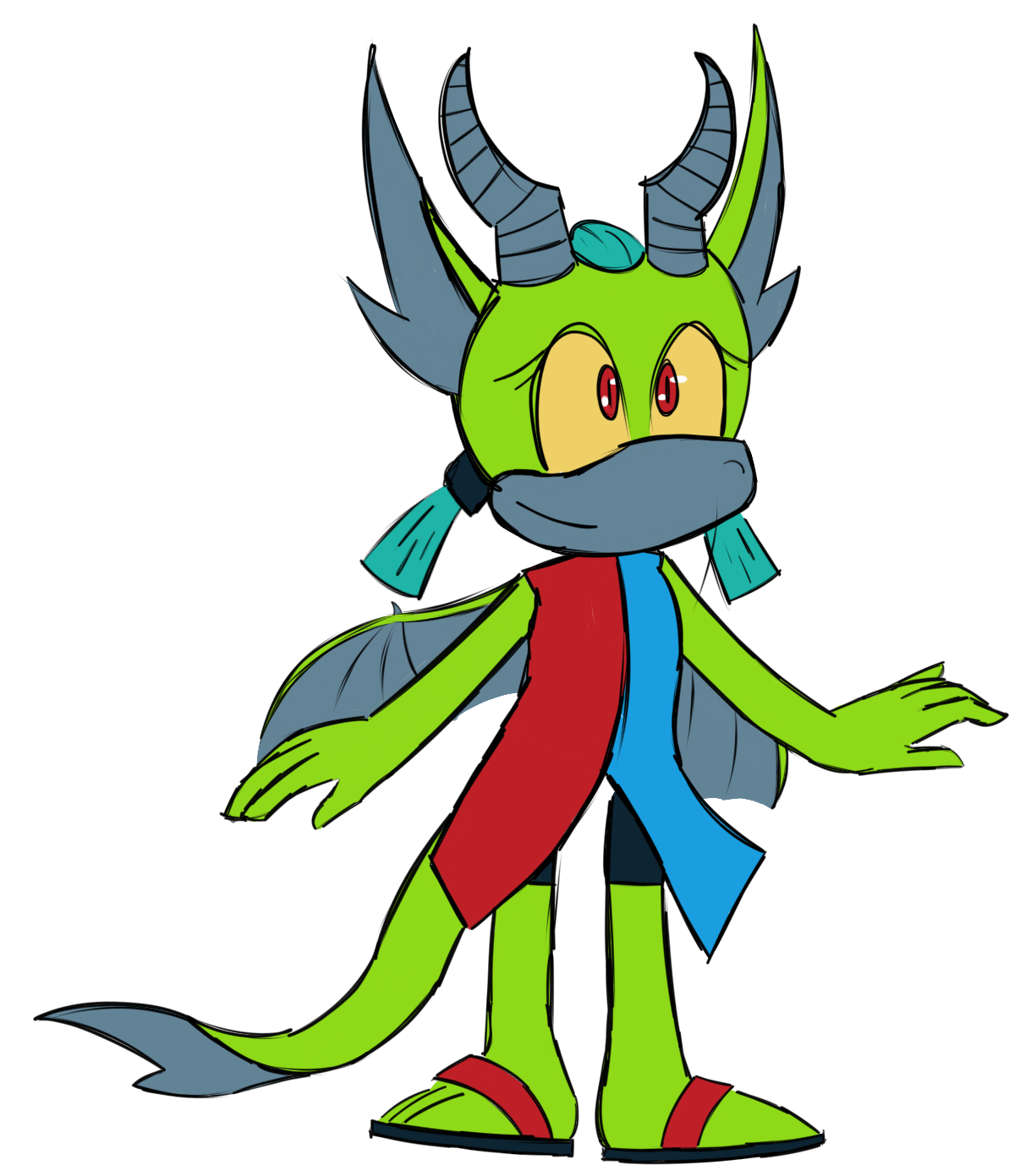 Akula the Great White Shark & daughter Kyra by TheRoboticQ