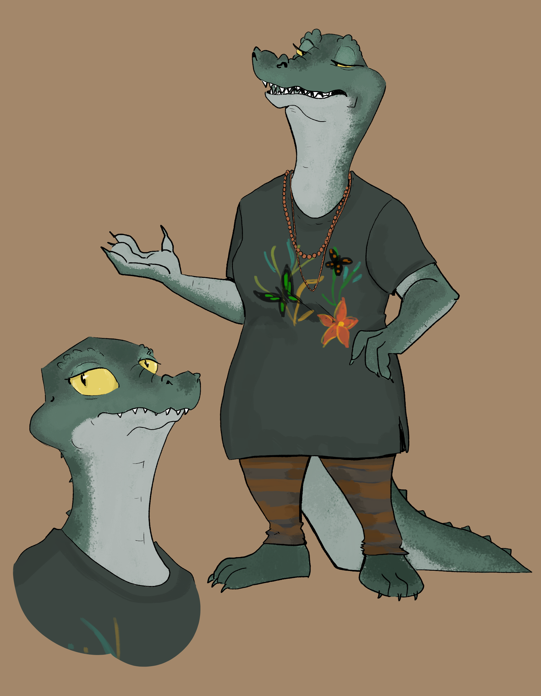 Autumn, Gator Mom by Bubblegoon