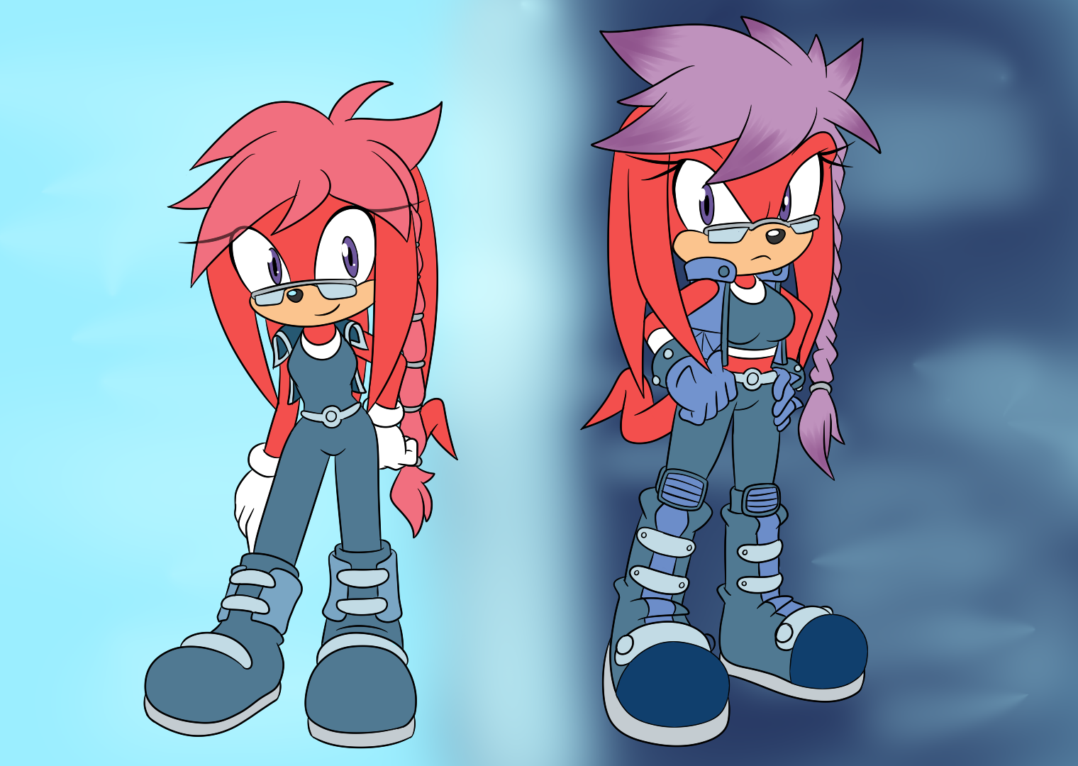 Light Mobius and Dark Mobius, Lara-Su and Jani-Ca by Zeromegas