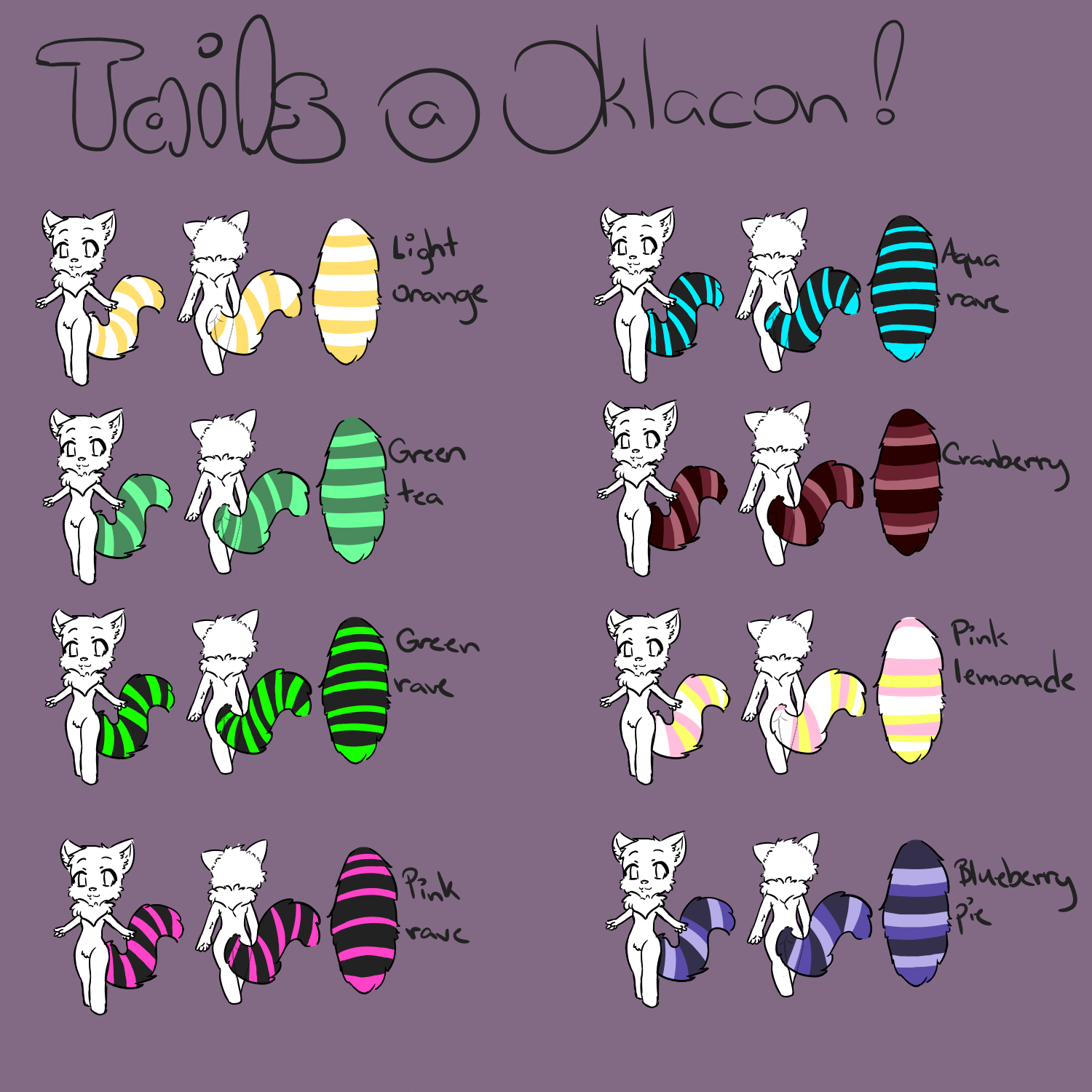 Tail designs part 1 by MintBear