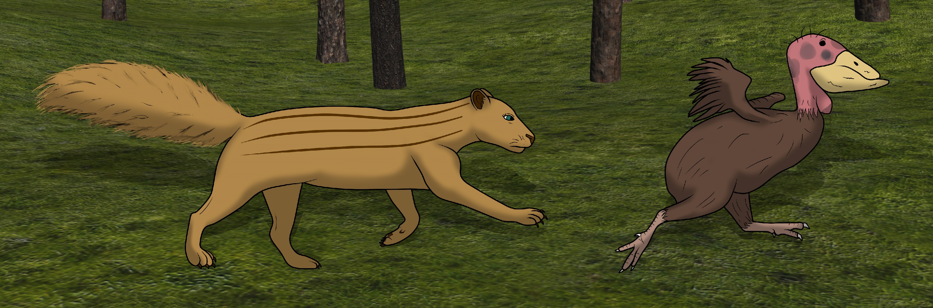 Mongoose/Lion Hybrid on a Hunt by ShamanSquirrel