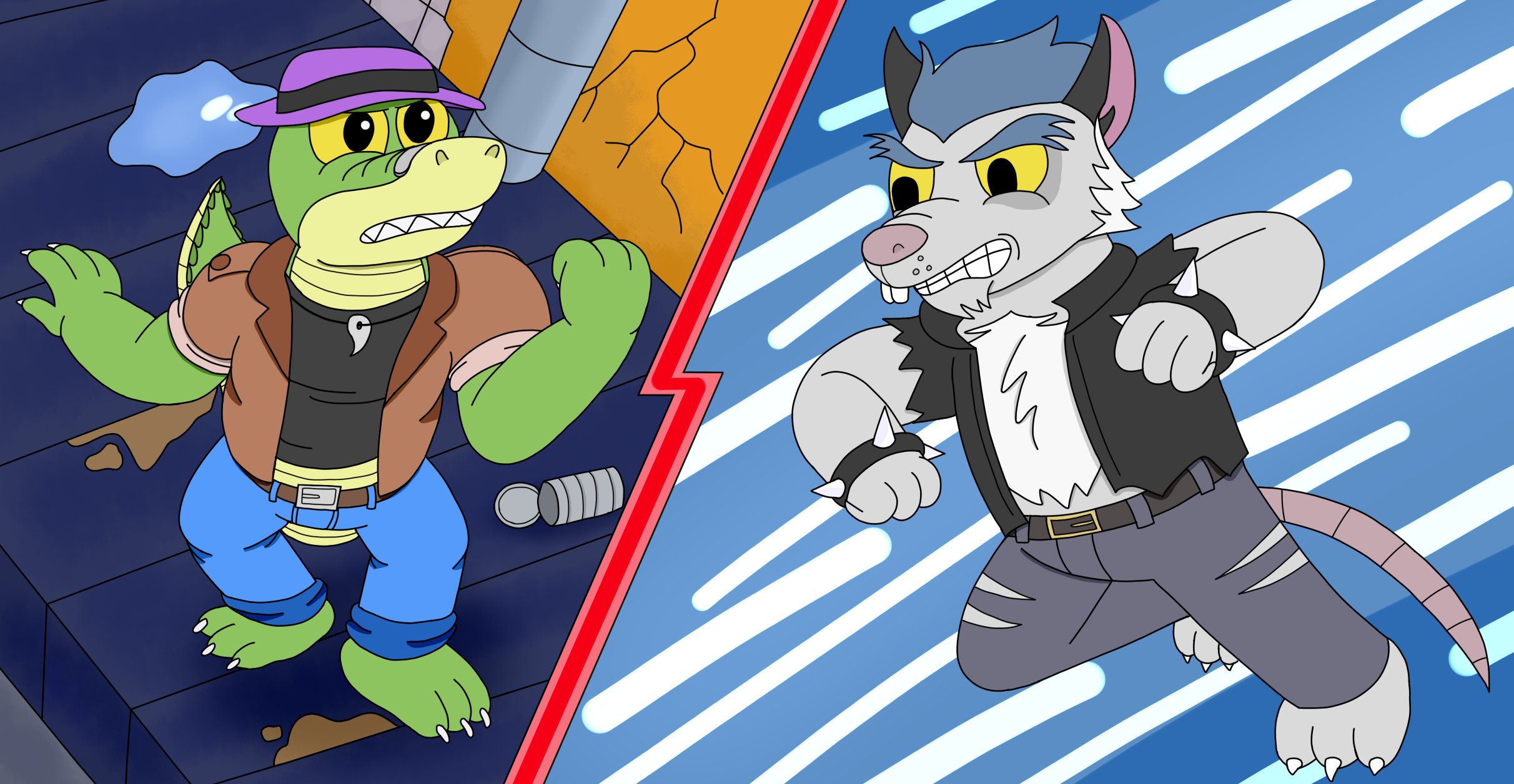 Brok and Rat Chief Fanart by Totophe by BrokGame