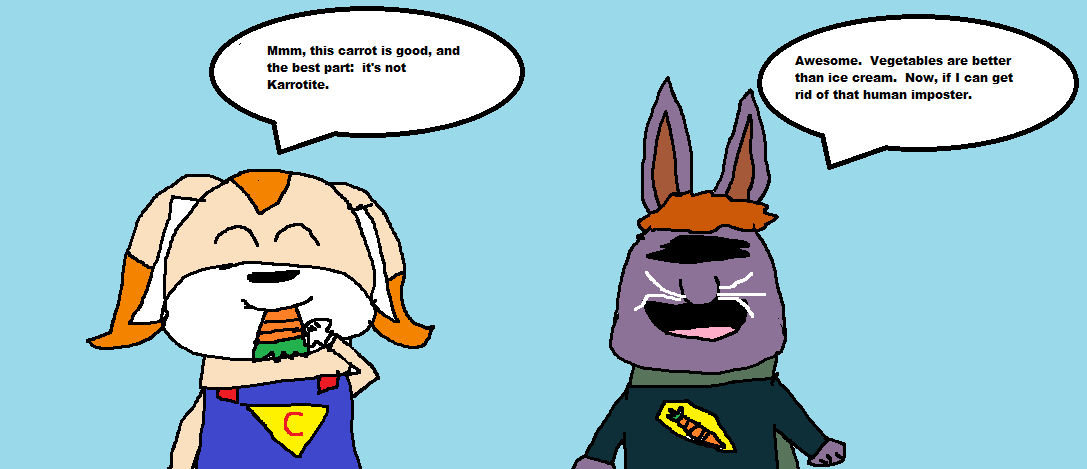 Supercream Meets Captain Vegetable by jeremycrimson