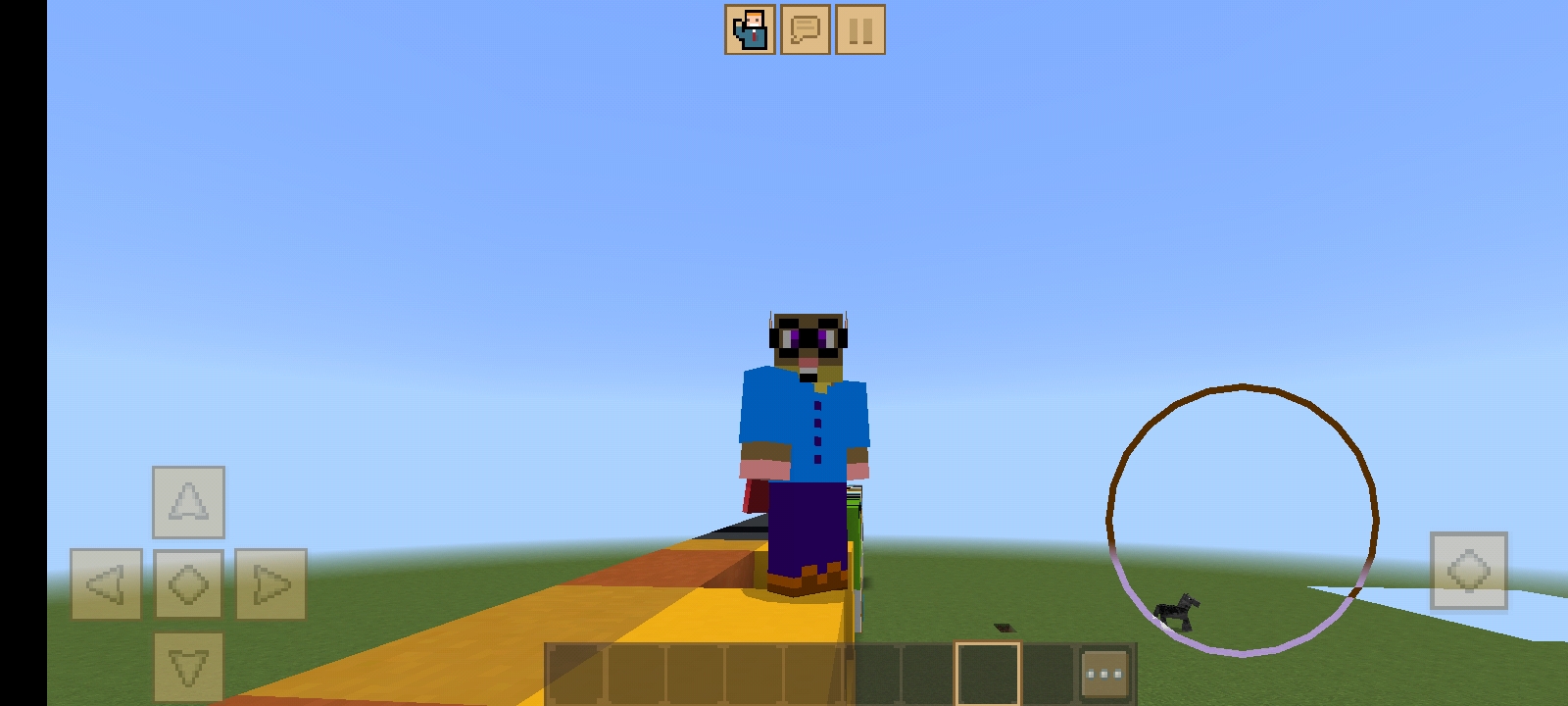 Kyle the fox and his friend in Minecraft by JediJP