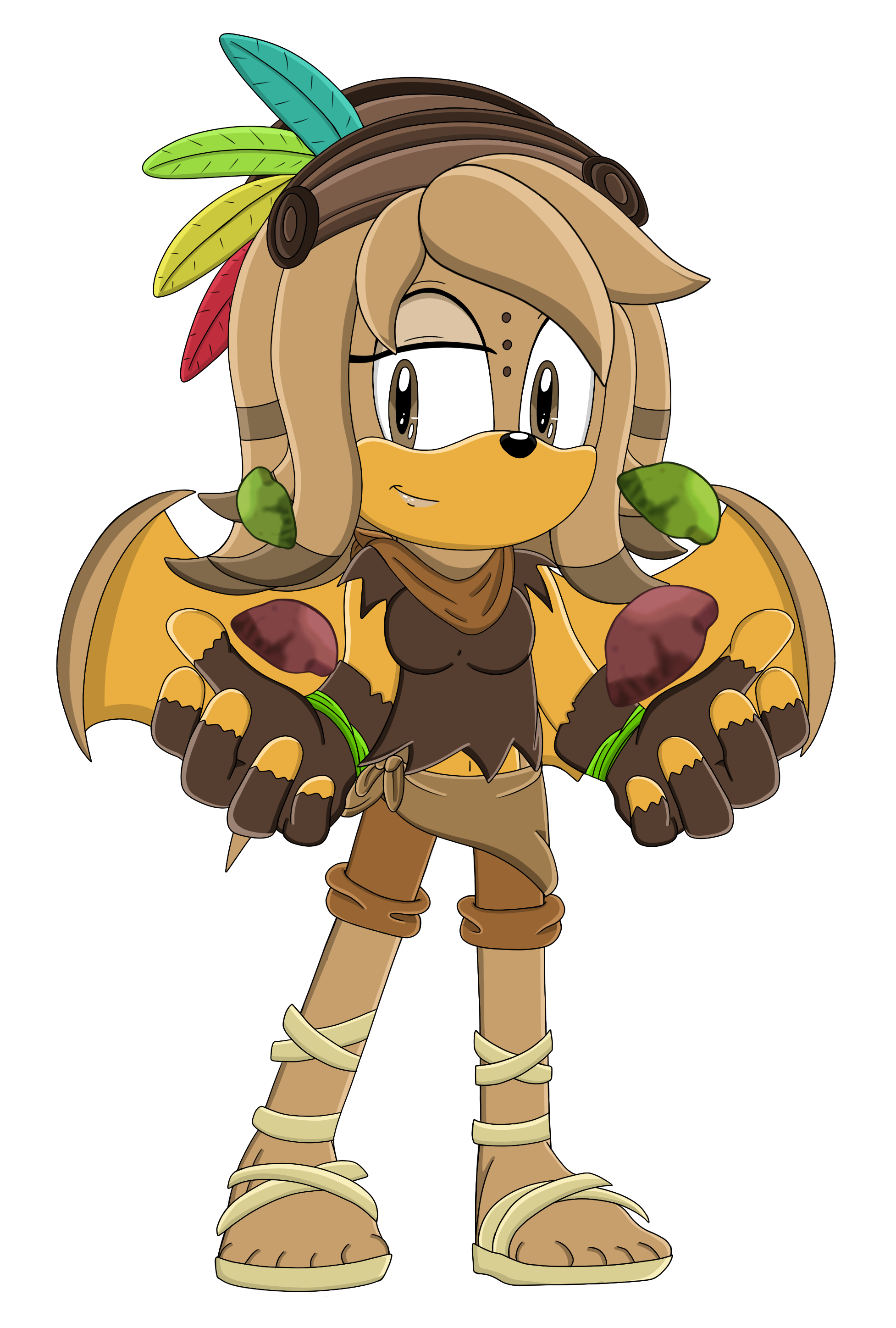 Sonic OC Redesign - Zyanya Tessay (The Echidna) by HedgieLombax147