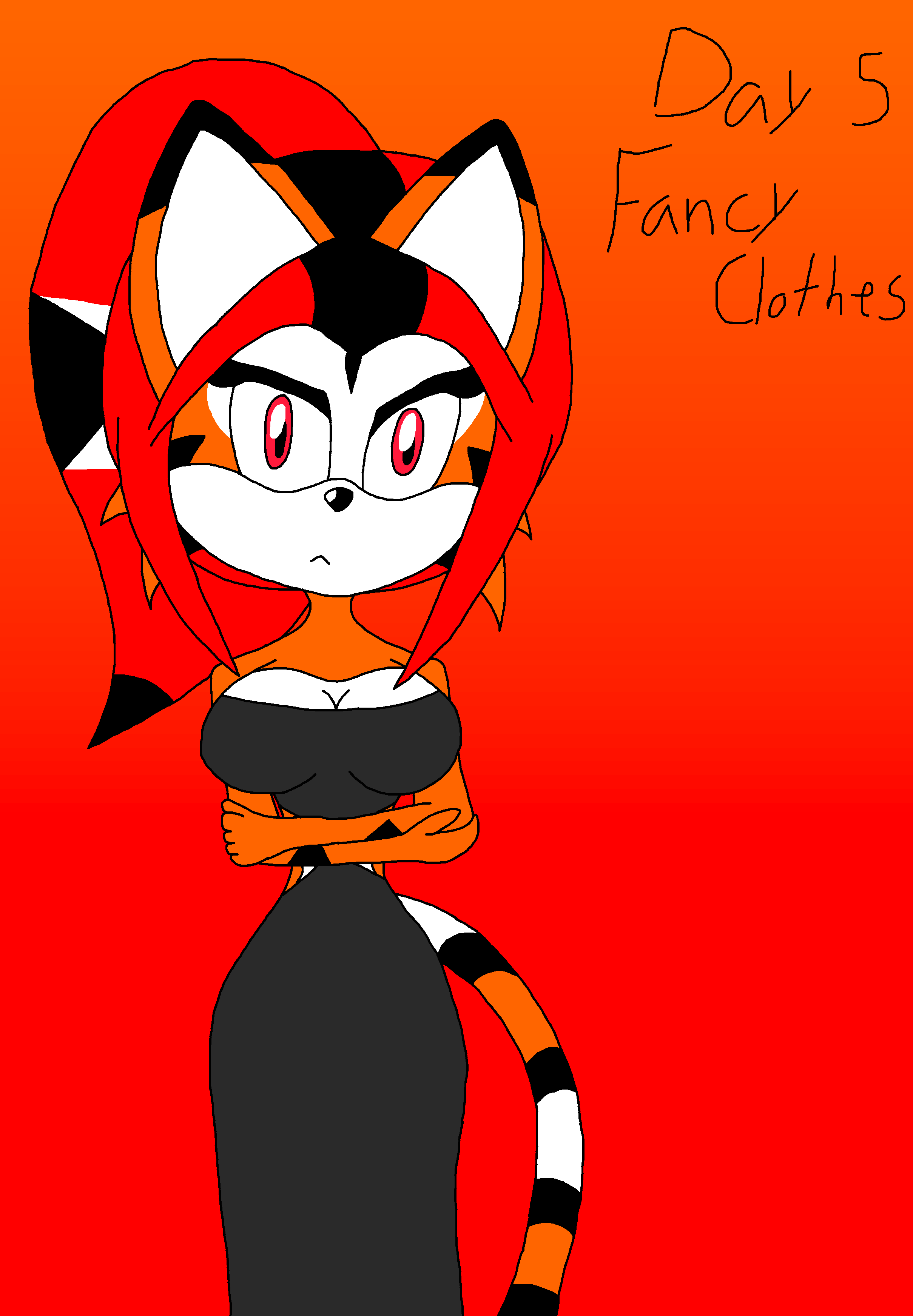 OC Challenge - Day 5: Fancy Clothes by RoxasTheCat