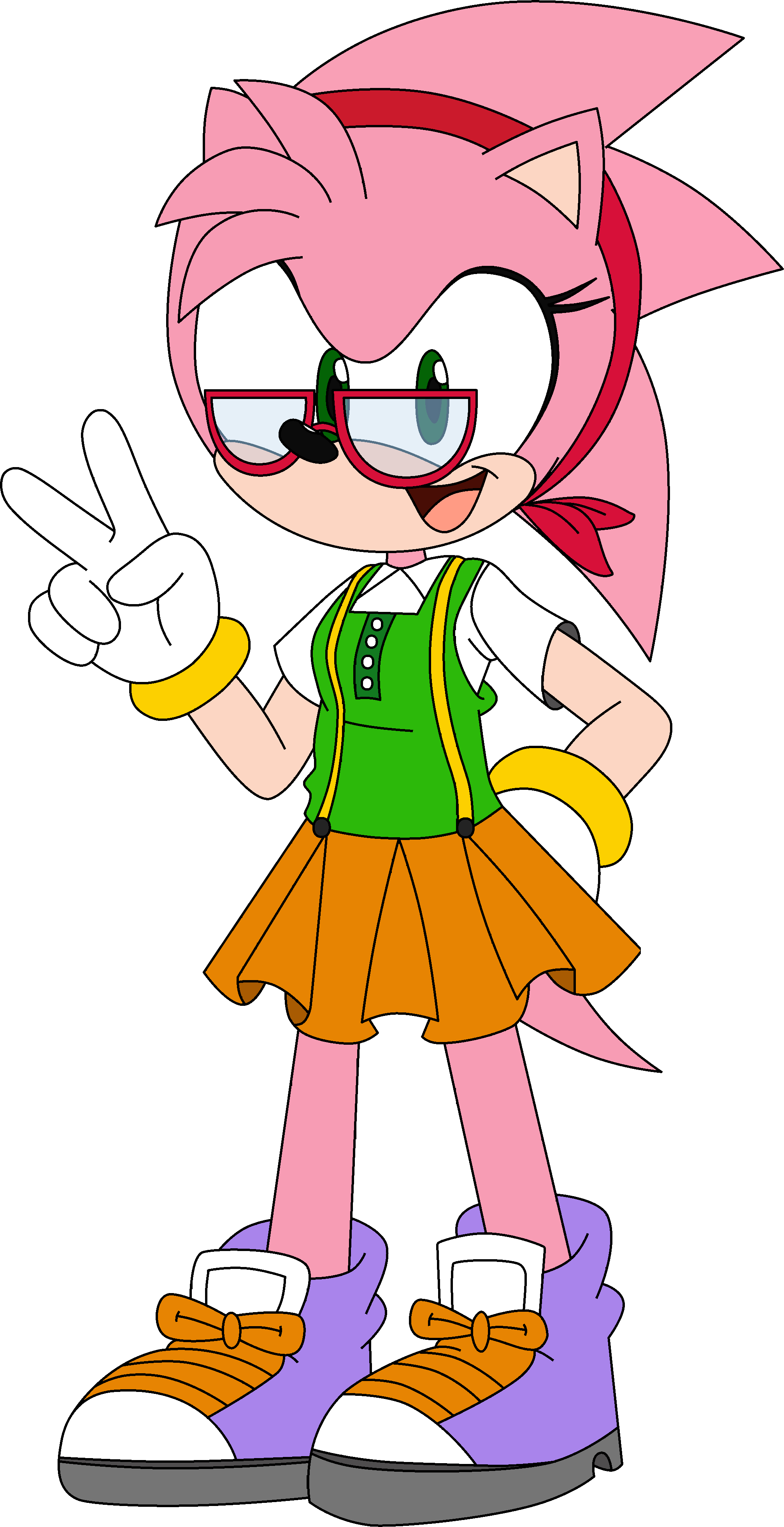 MLaaT-Rabbot: Classic Amy Rose (July 2022 Redesign) by WickerDoodles9