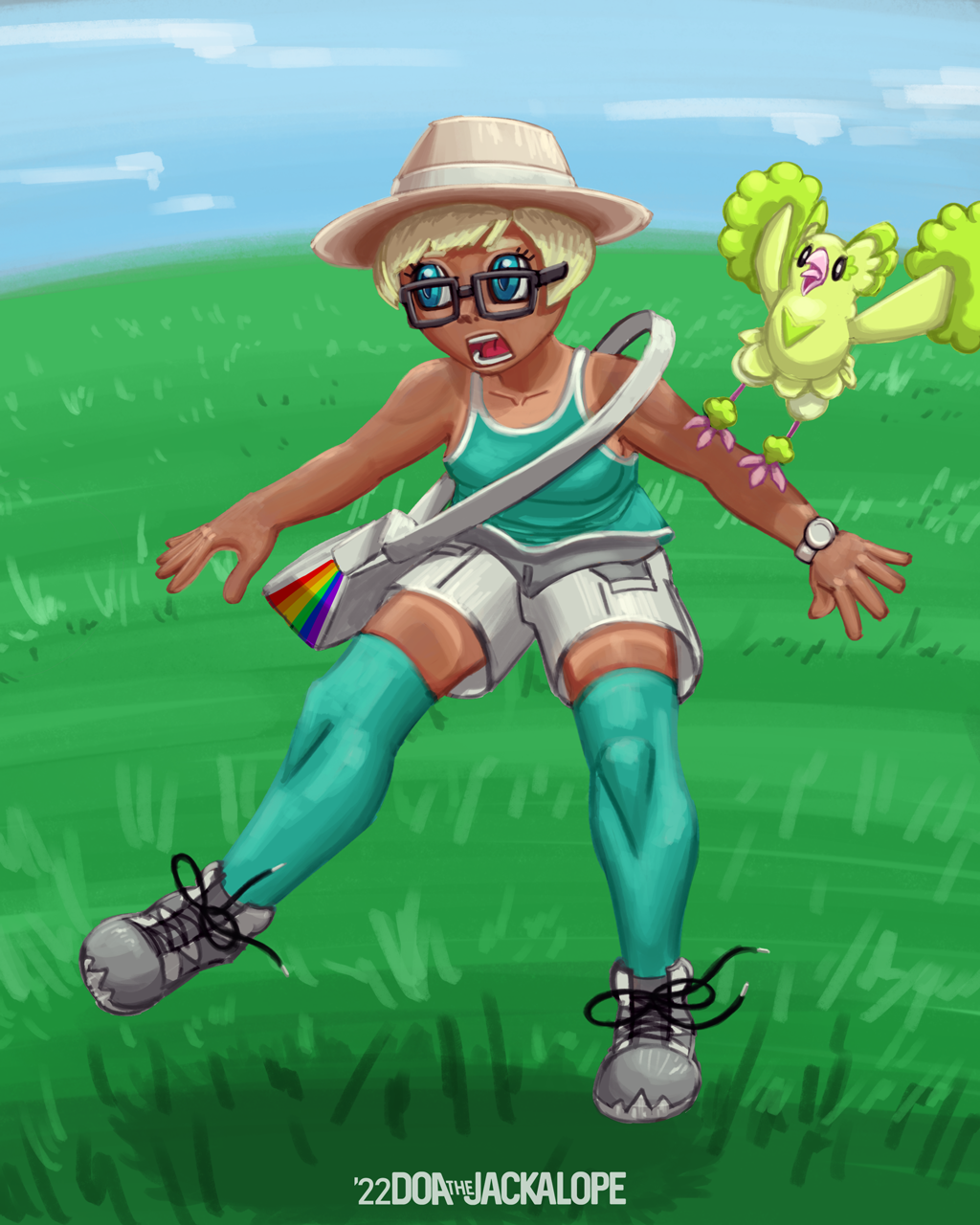 Alolan Trainer 2022-06-01 by DoaTheJackalope