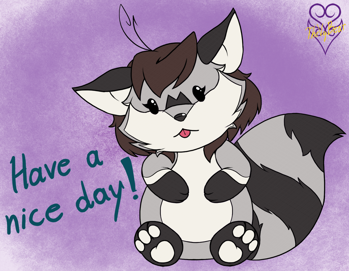 Have a nice day coon by TheVgBear