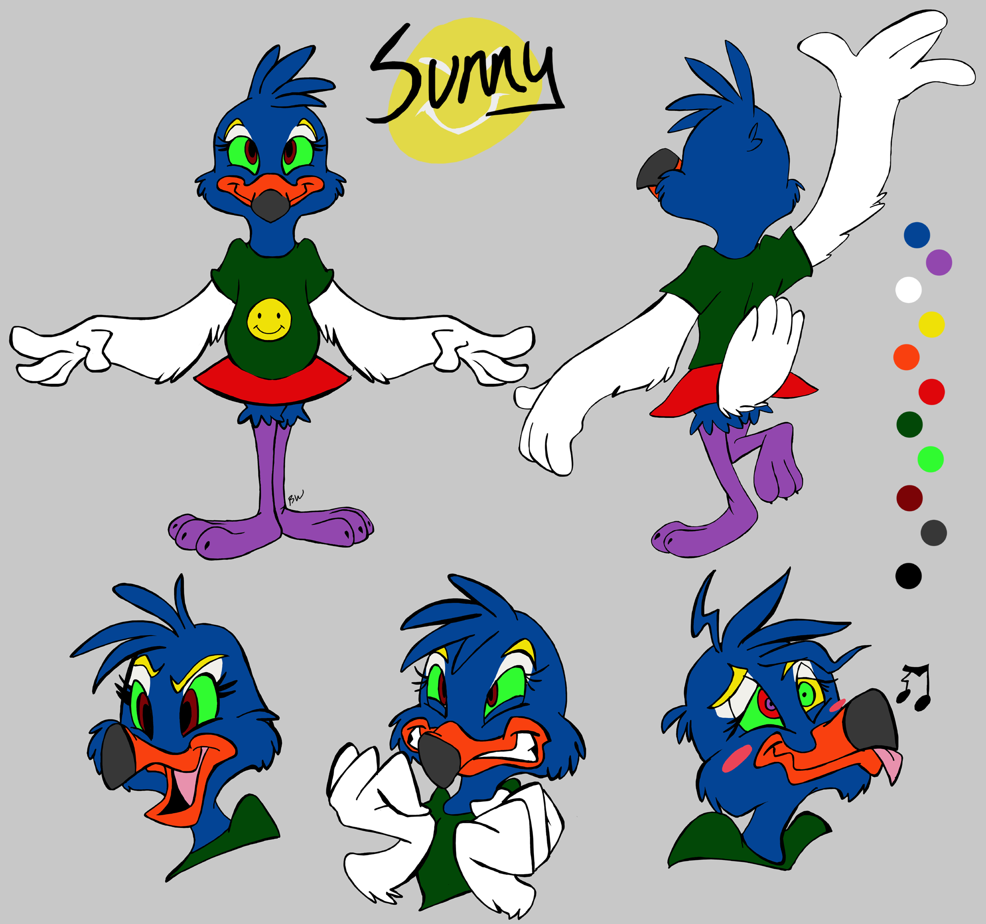 Sunny ref sheet by Foxlover91