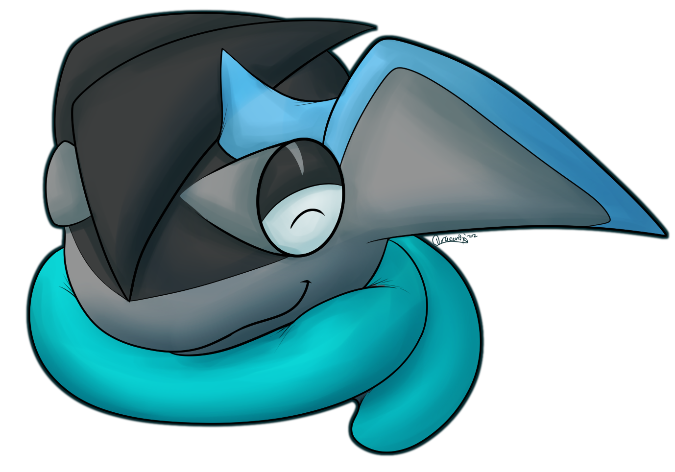 Side B Greninja Portrait by Draconix by SideB