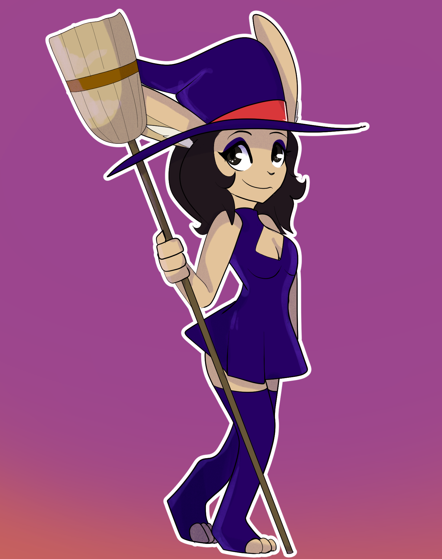 A cute and friendly witch by JayBunny