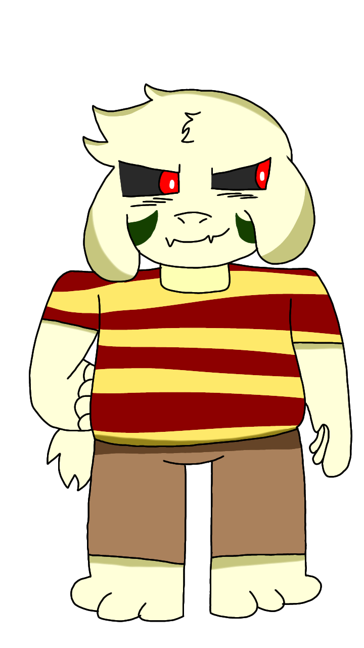 Sariel, The Flowey-Turned-Gote by Akaku8