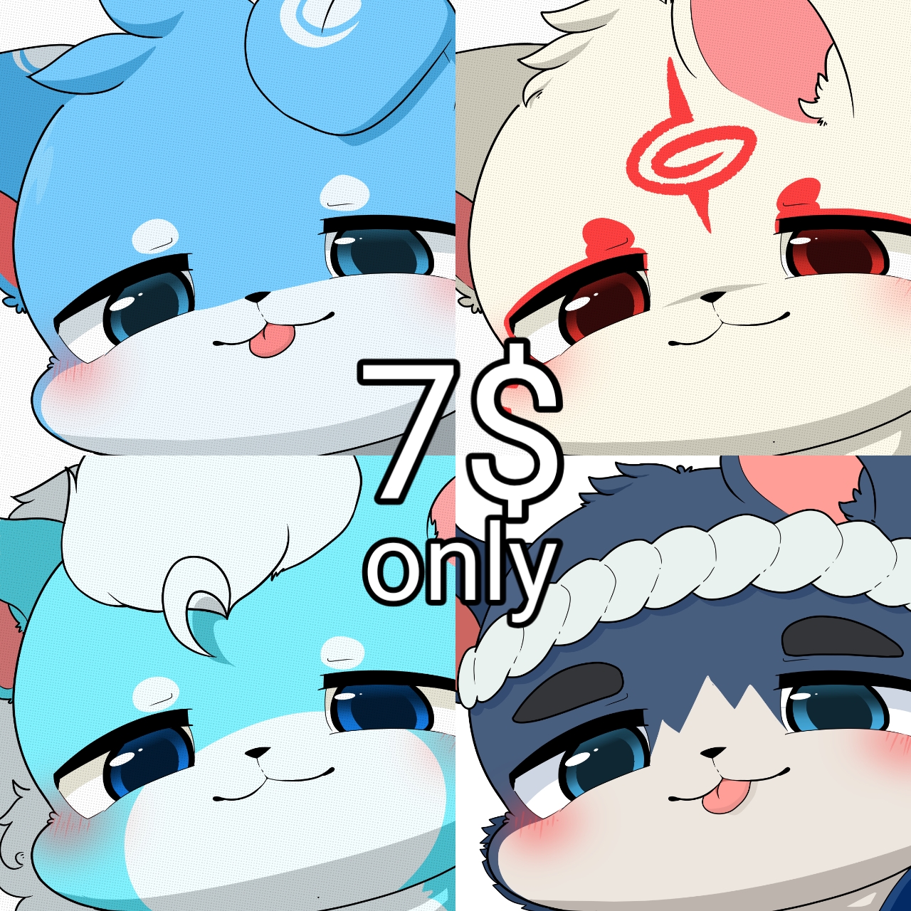 Smirk boyo Ych by Greywolfie