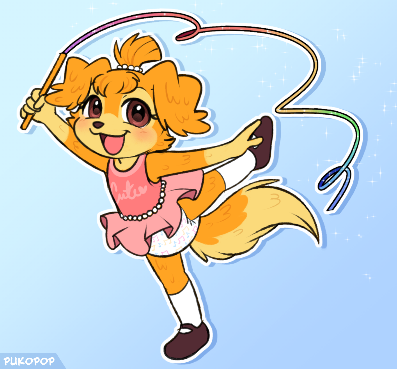 Sylvie's Ribbon Dancing -By Pukopop- by DanielMania123