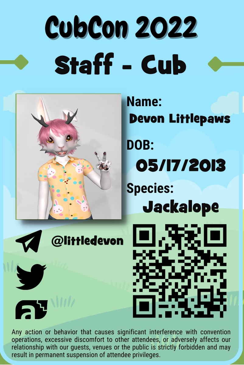 Cubcon 2022 Badges by DevonLittlepawz