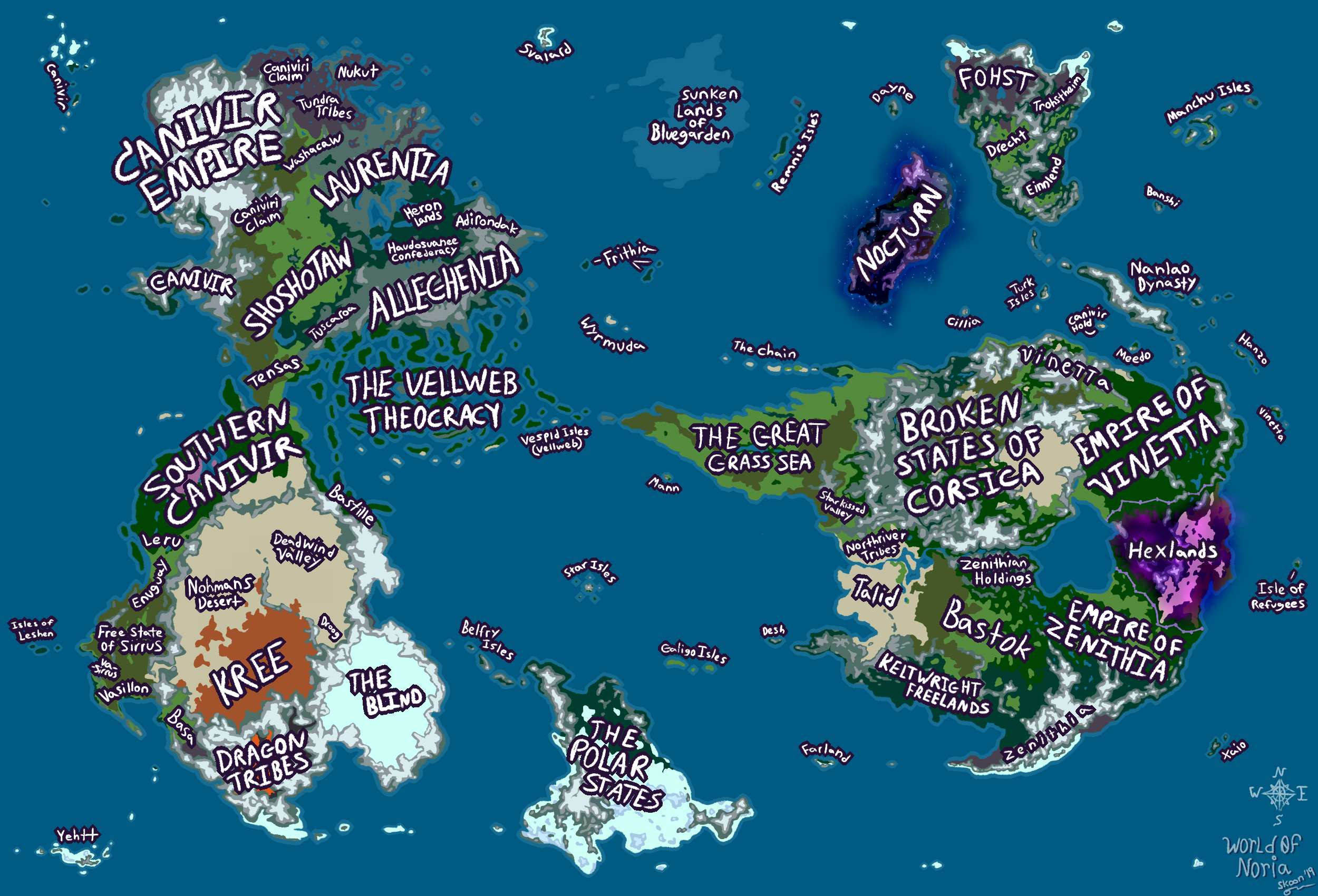 The world of Noria by Skoon