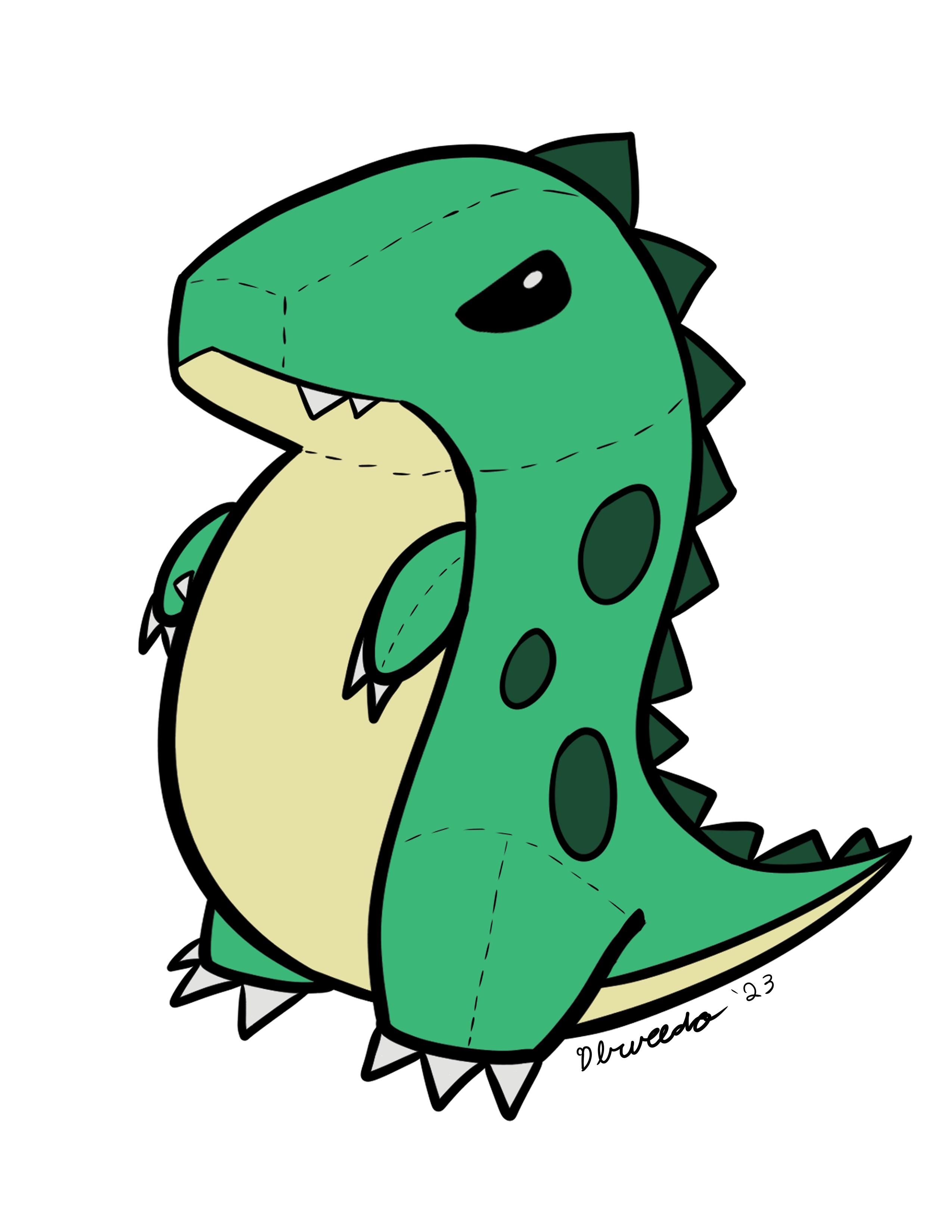 Free Coloring Page - Crunch by Dlweedo