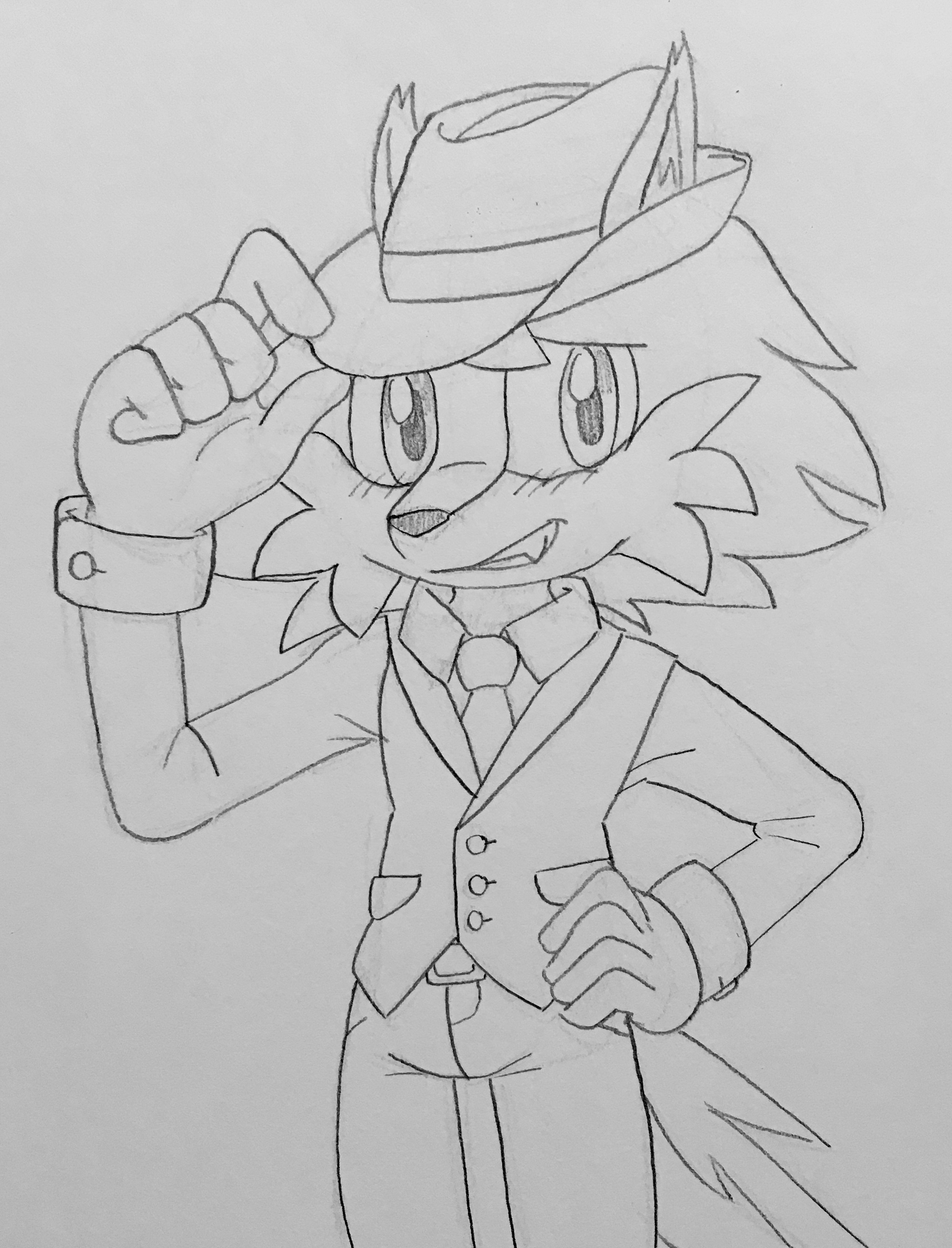 Fedora Jude sketch by LaliLop