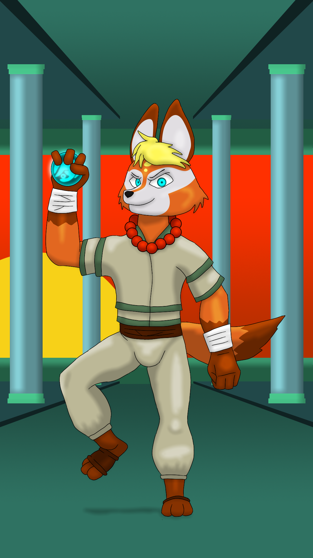 Kai the Fox Fighter by Skyblue2005
