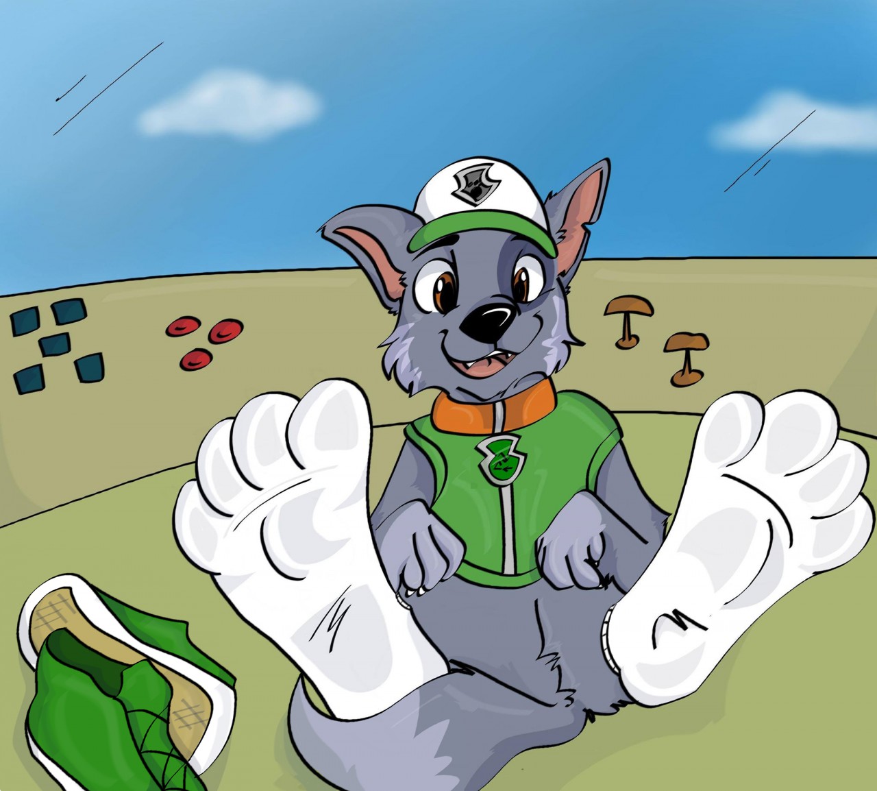 Rocky have a break [clean socks] by thedashy