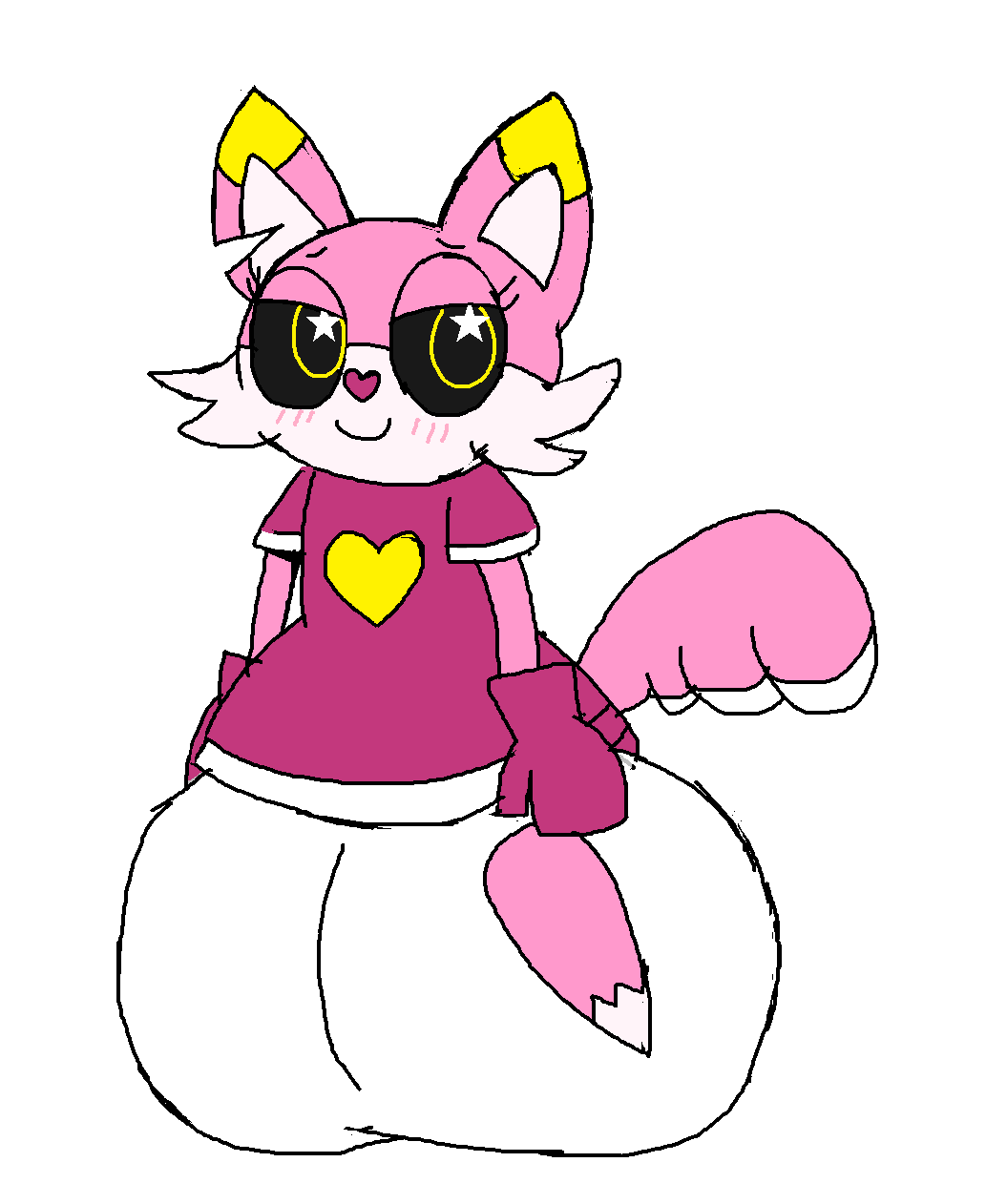pinky fox pamp by jansnotsure